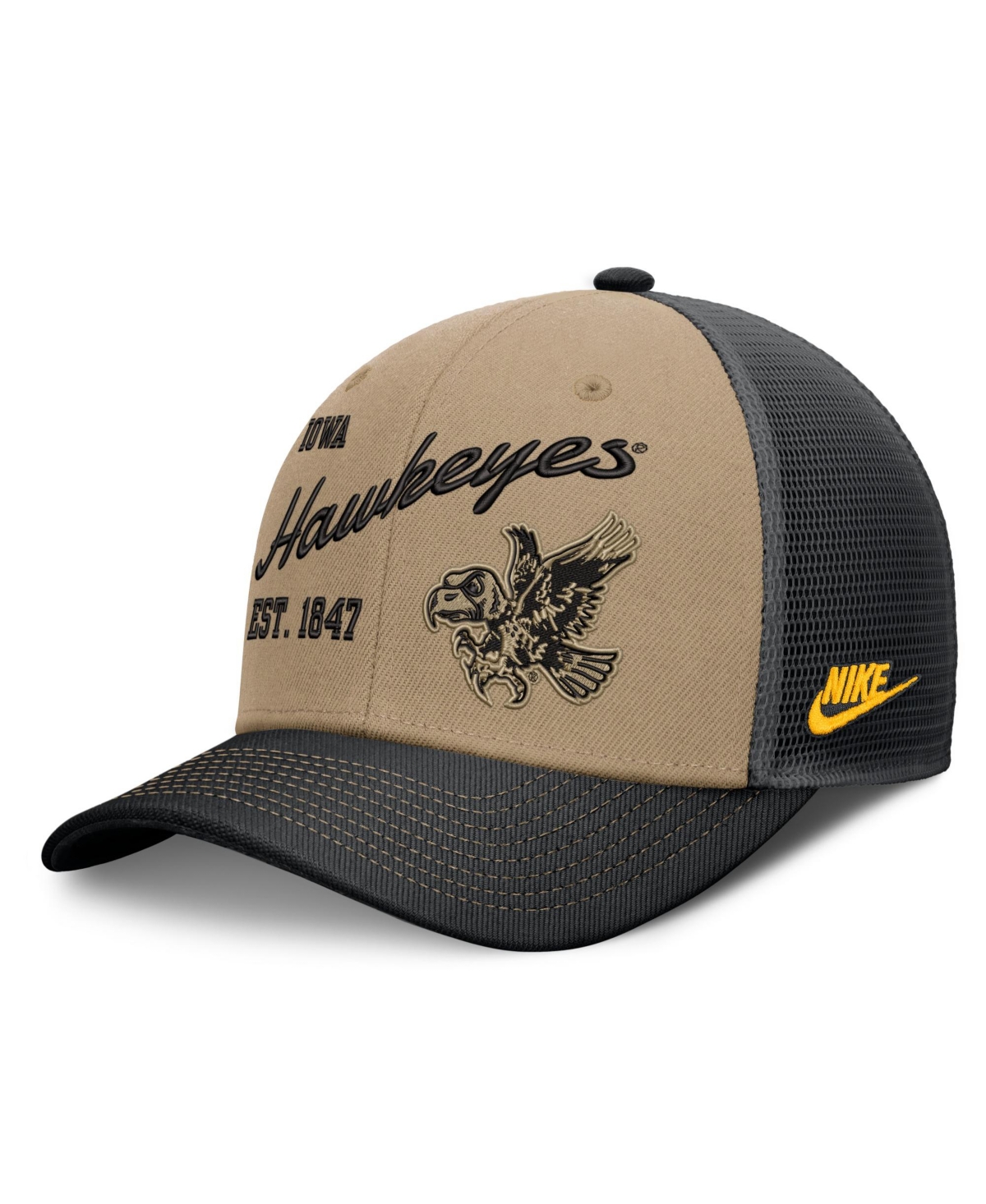 Click here for Nike Mens and Womens Beige  Black Iowa Hawkeyes Le... prices