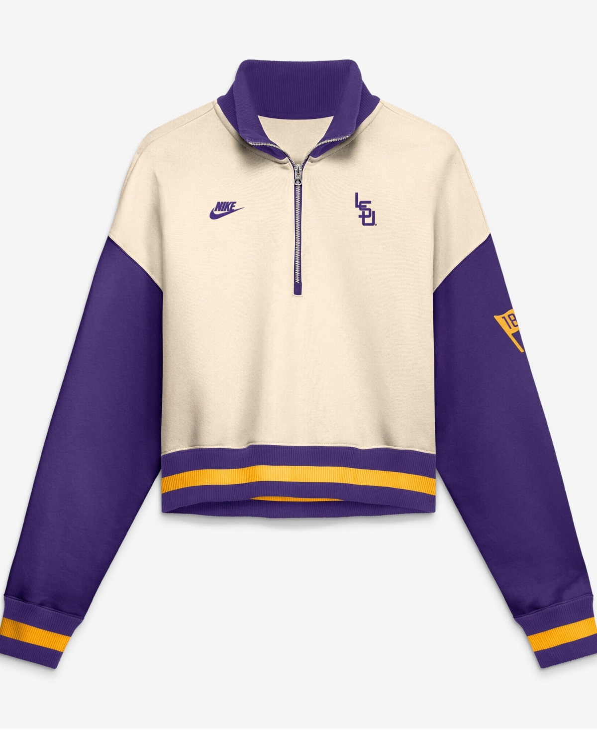 Click here for Nike Womens Natural  Purple Lsu Tigers Oversized L... prices