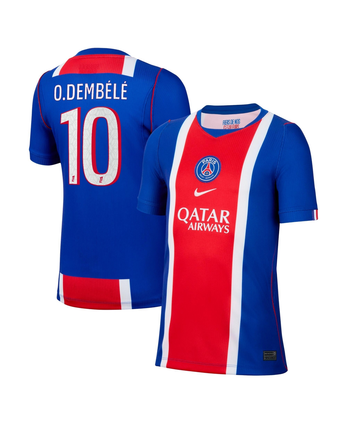 Click here for Nike Big Boys and Girls Ousmane Dembele Blue Paris... prices