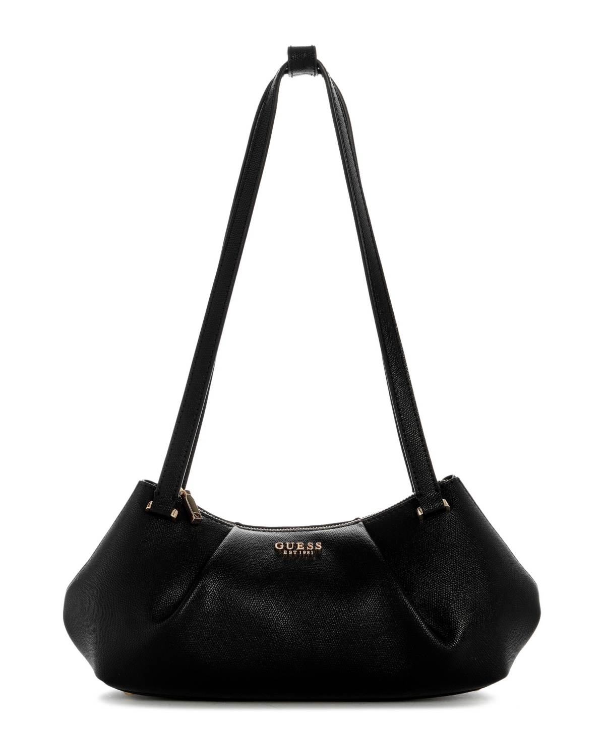 Click here for Guess Amorette Zip-Top Large Satchel Handbag - Bla... prices