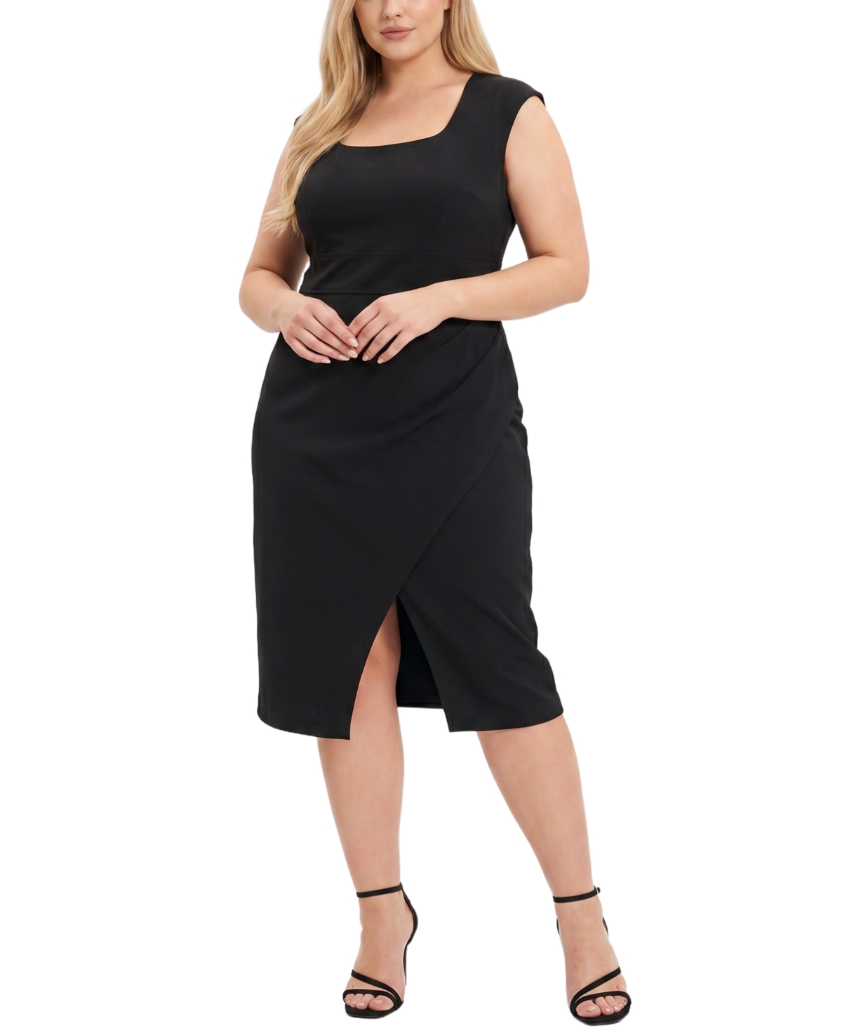 Click here for Ny Collection Plus Size Square Neck Sheath Dress -... prices