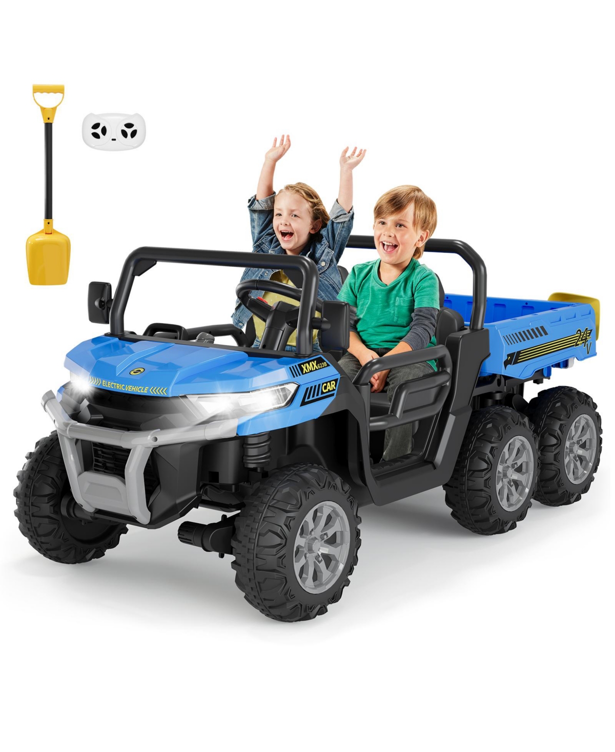 Click here for homfan 24V 2 Seater 4WD 6 Wheel Electric Ride On D... prices