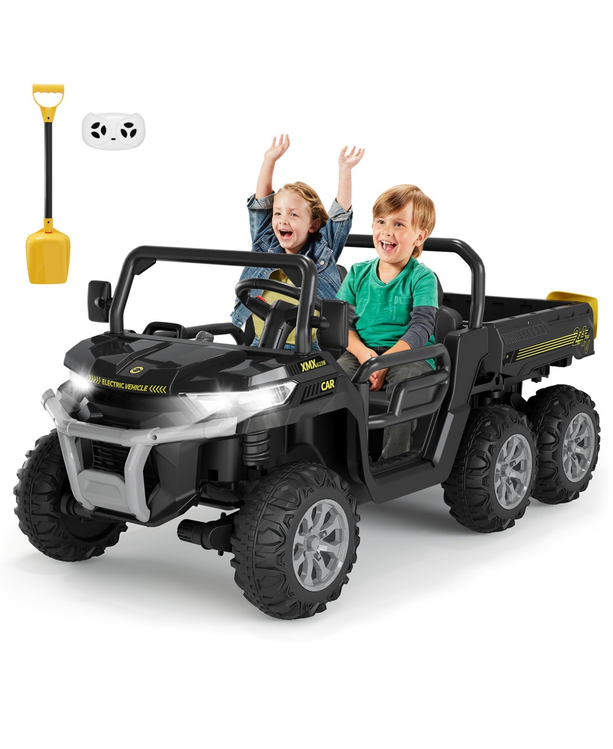 Click here for homfan 24V 2 Seater 4WD 6 Wheel Electric Ride On D... prices