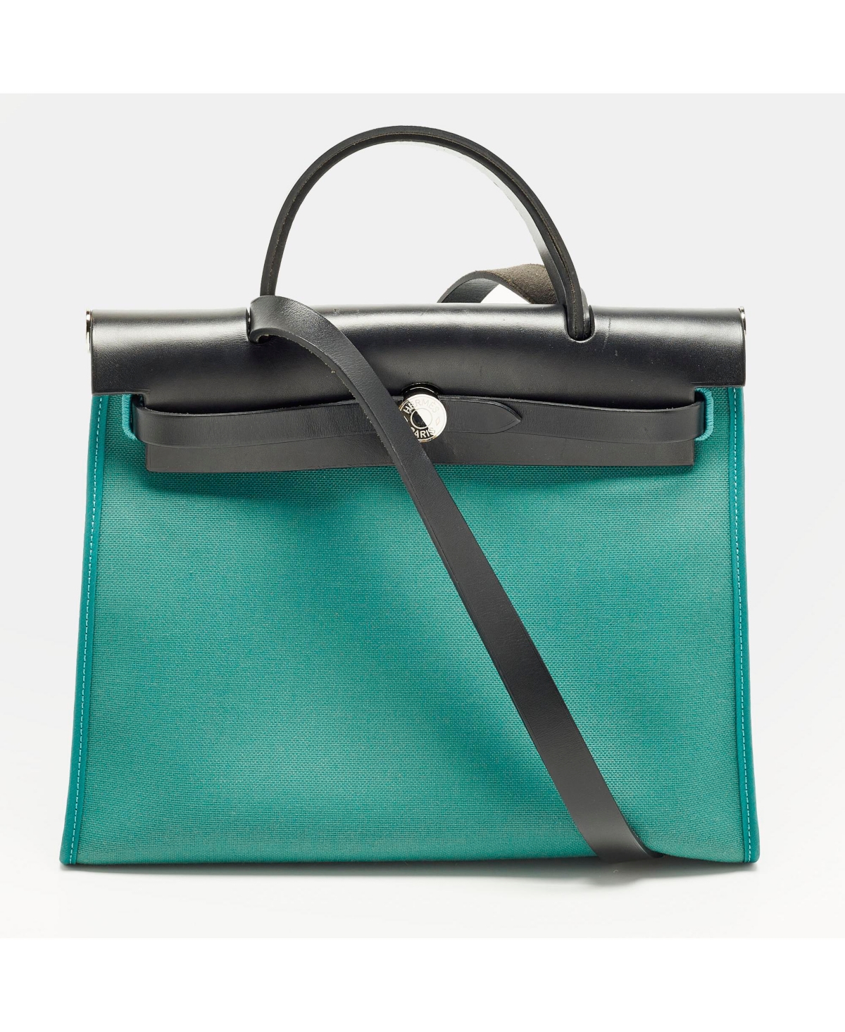 Click here for Pre-Owned Hermes Herbag Toile And Vache Hunter Top... prices