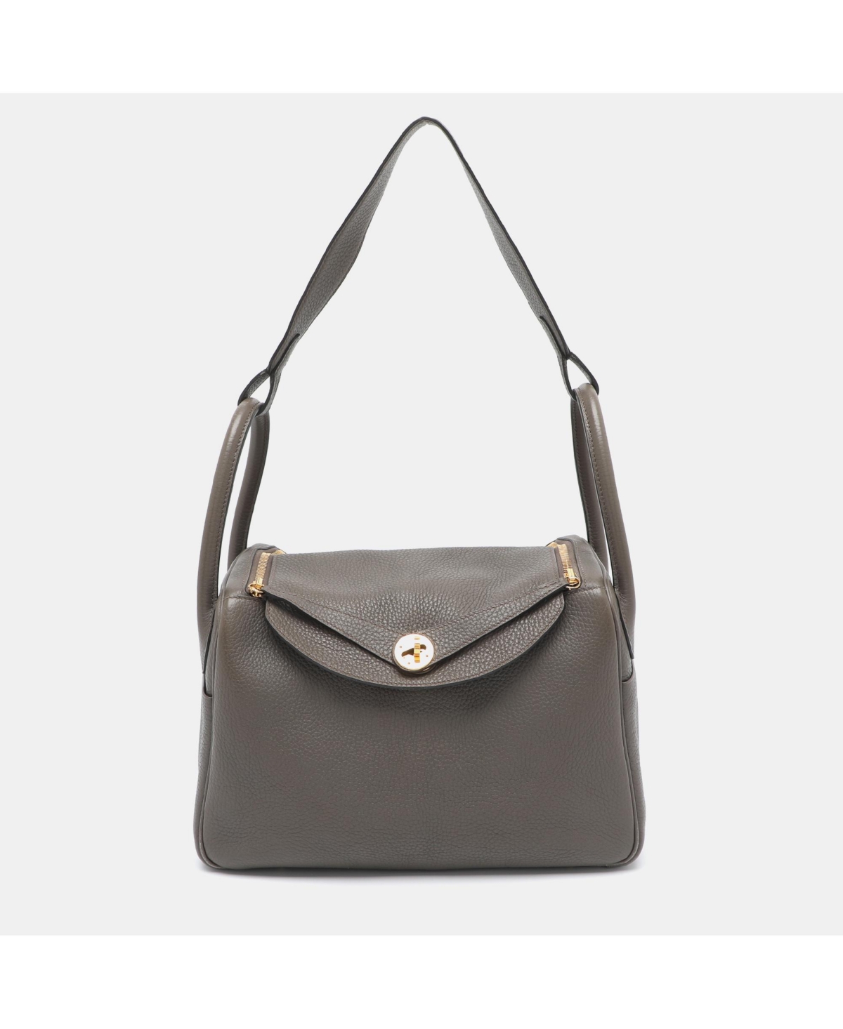 Click here for Pre-Owned Hermes Womens Vert Gris Taurillon Clemen... prices