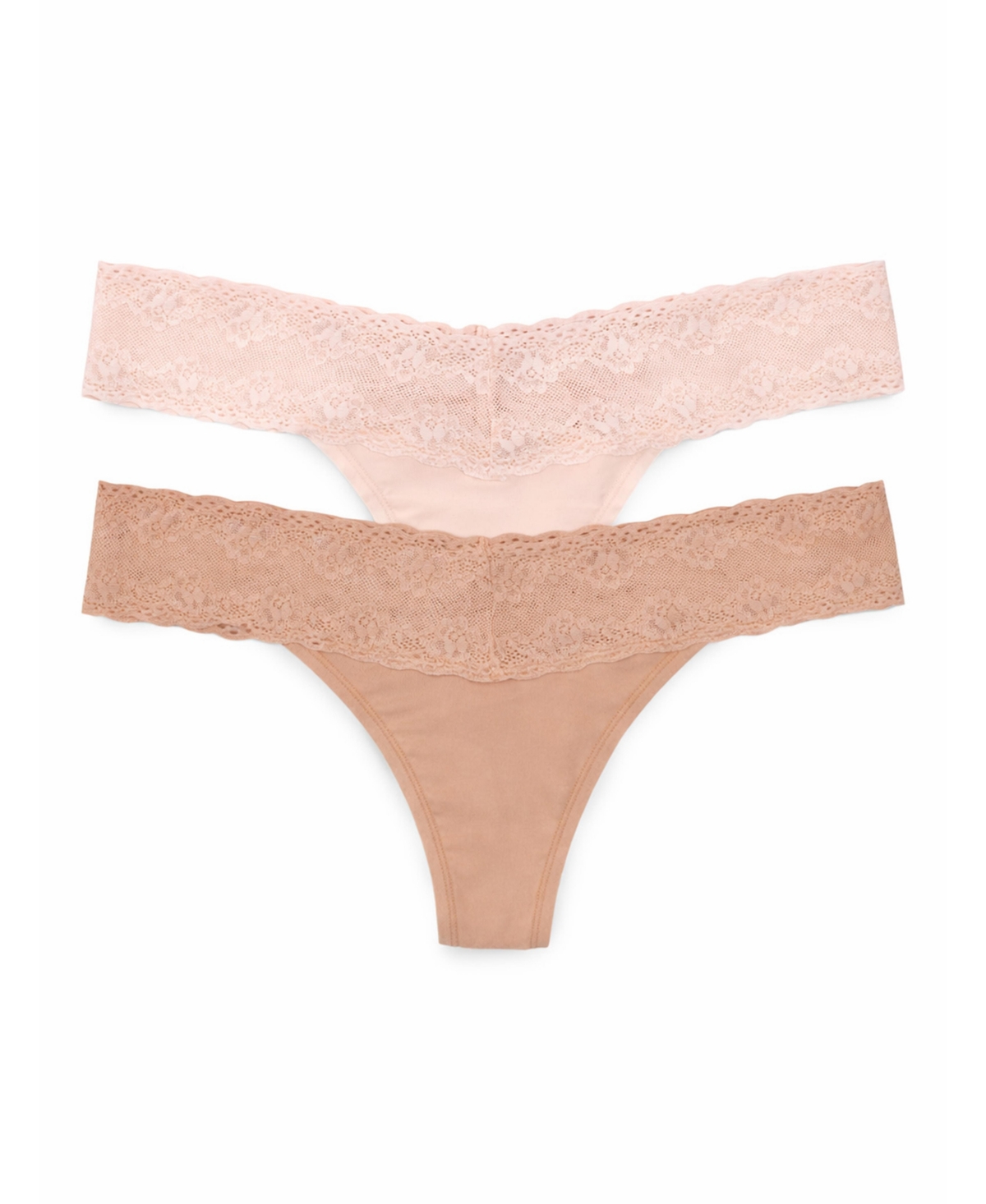 Click here for Natori Womens Bliss Perfection Lace Trim One Thong... prices