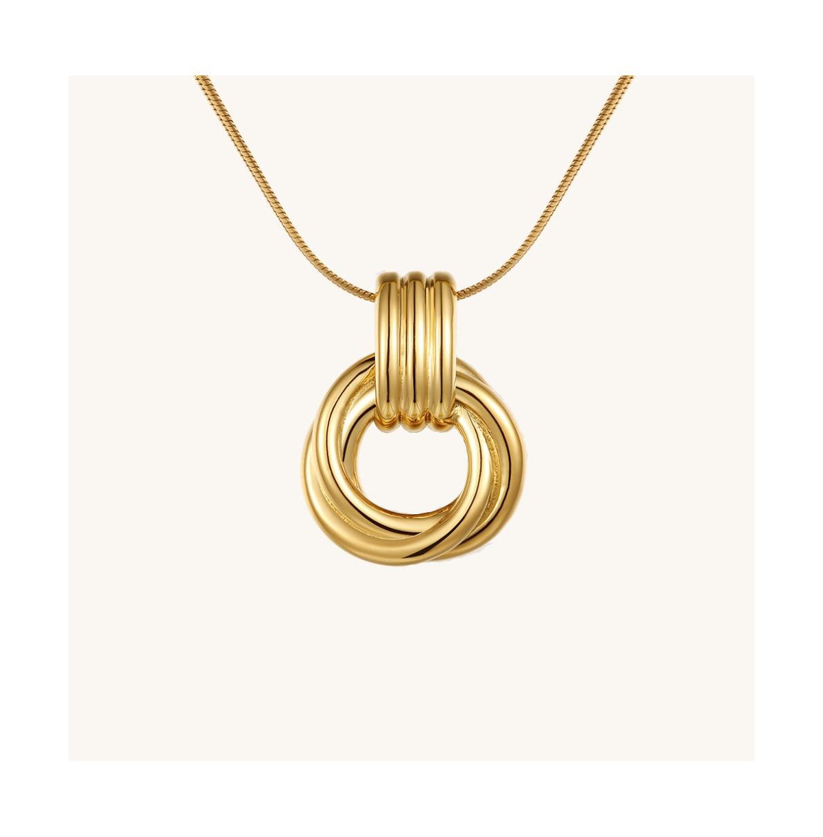 Click here for Mantra Womens Triple Knot Pendant Necklace - Gold prices