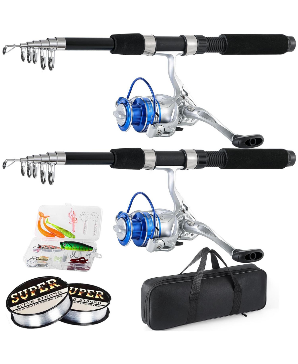 Click here for Aofar 6.9feet Fishing Rod Reel Combo 2Telescopic S... prices