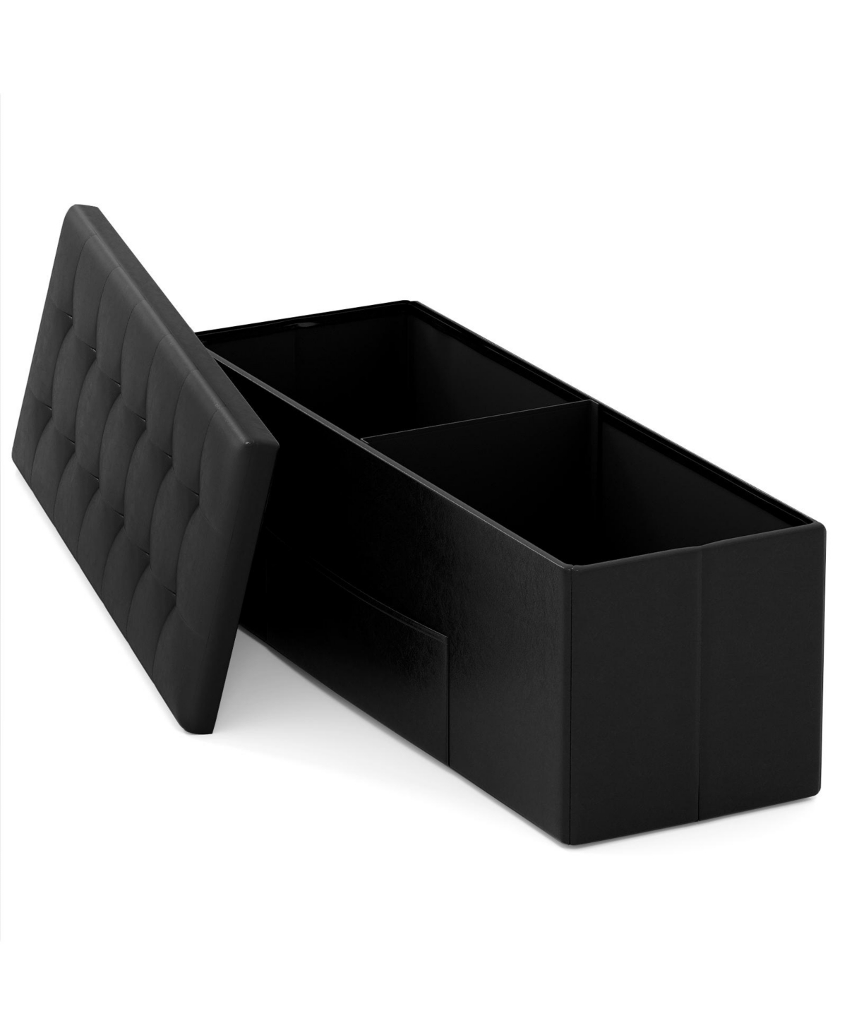 Click here for Sugift 43 in. Folding Storage Ottoman Bench with P... prices