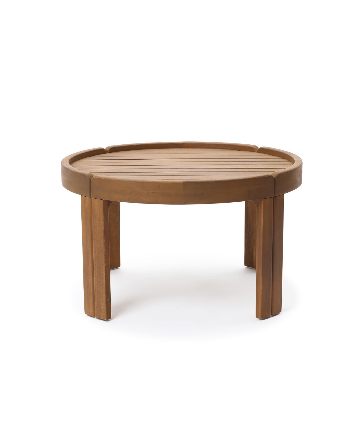 Click here for LuxenHome 27.5 Dia Outdoor Round Coffee Table  Aca... prices