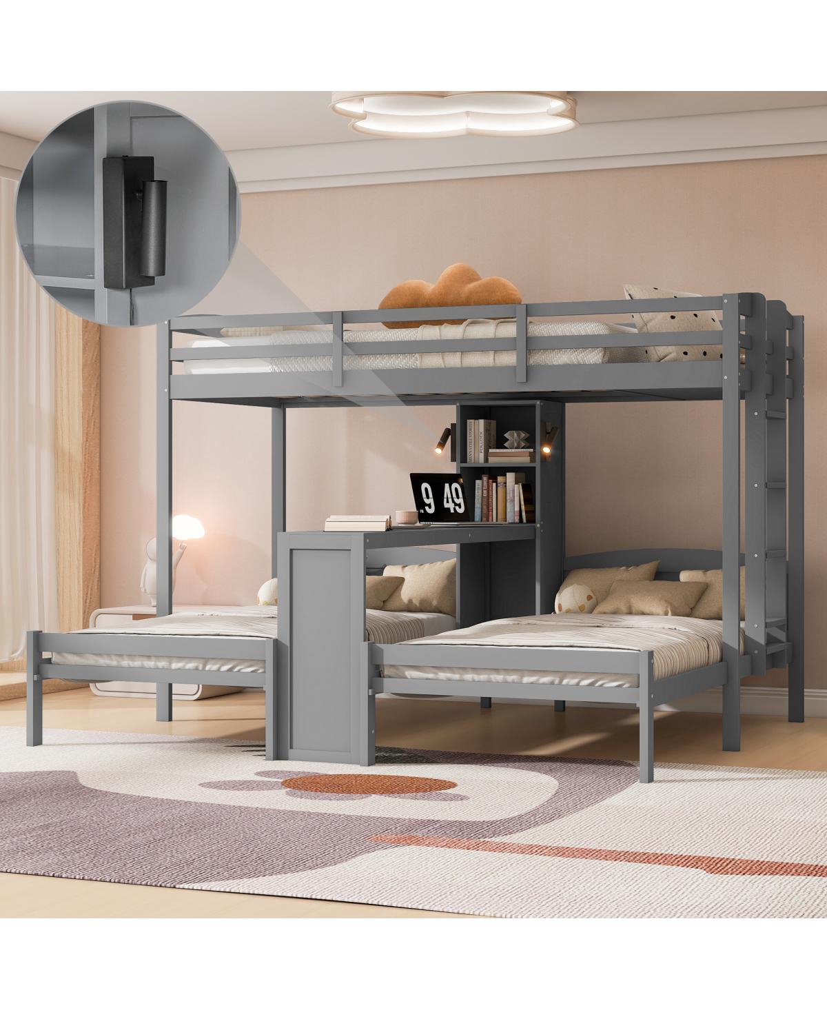 Click here for Streamdale Furniture Bunk Bed with Desk  Shelves a... prices