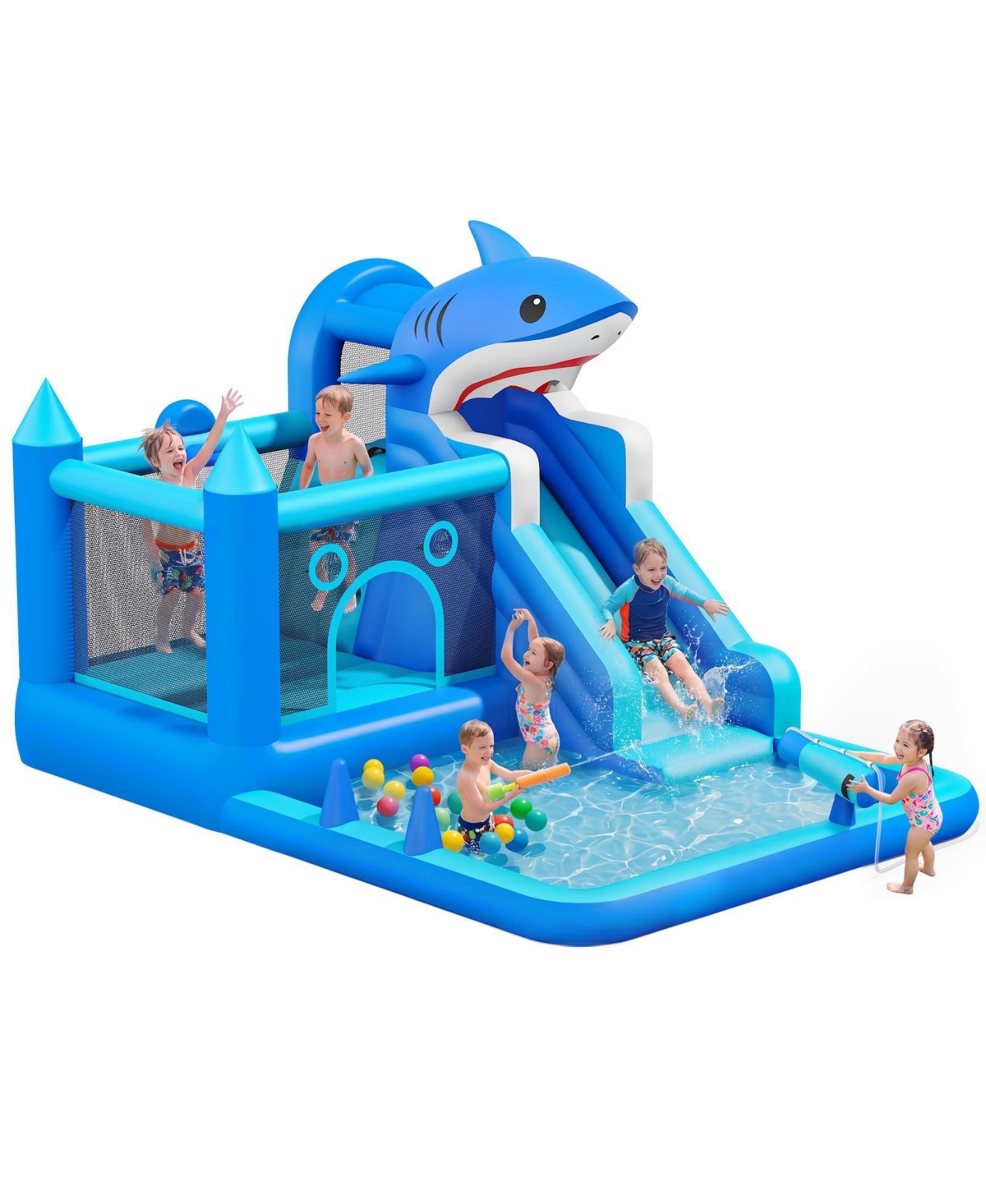 Click here for homfan Shark Themed Inflatable Bounce House  Bounc... prices