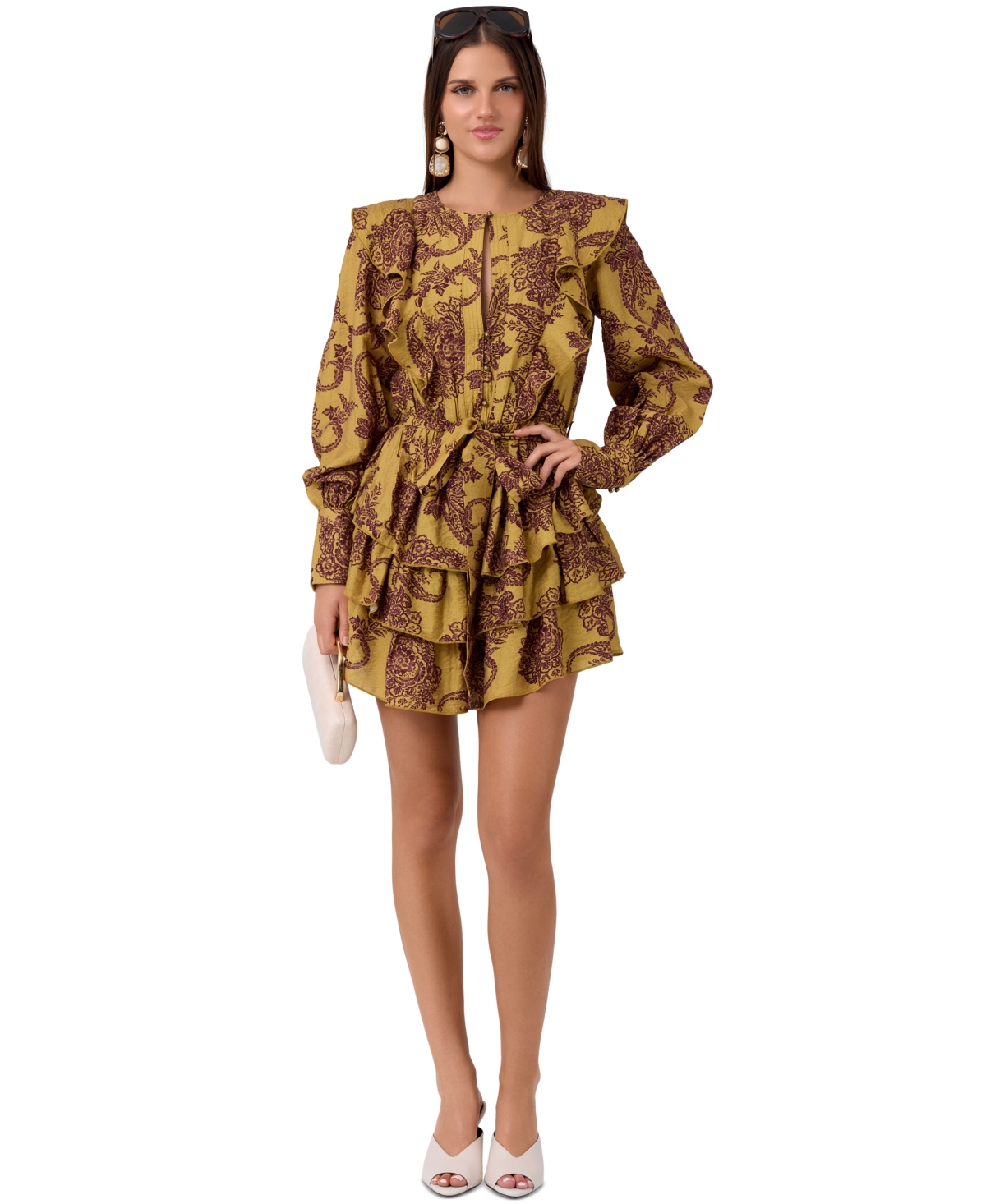 Click here for Rachel Rachel Roy Womens Mini Dress - Ecru Olive prices