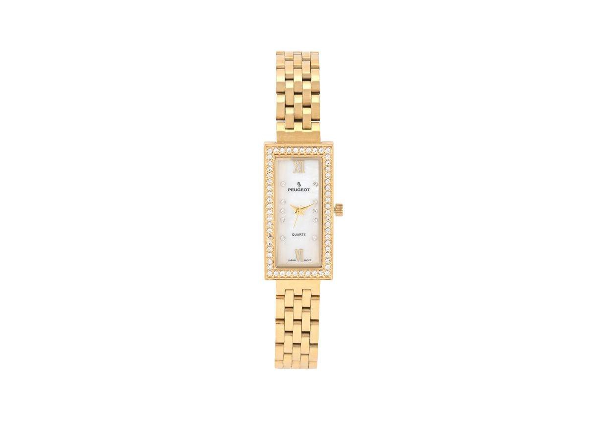 Click here for Peugeot Womens 35x20mm Mop Crystal Bezel Watch wit... prices
