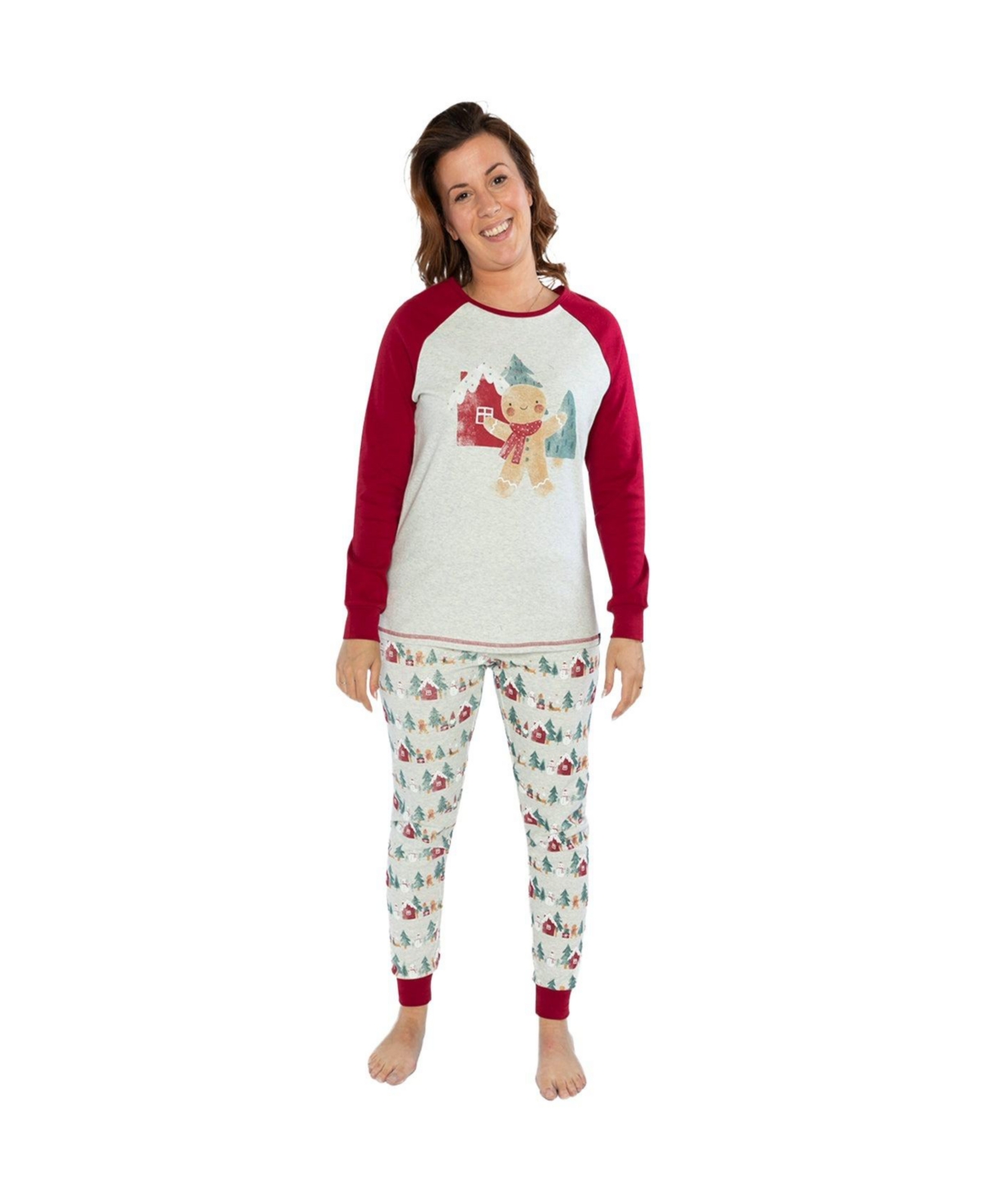 Click here for Deux par Deux Womens Two Piece Christmas Pajama Se... prices