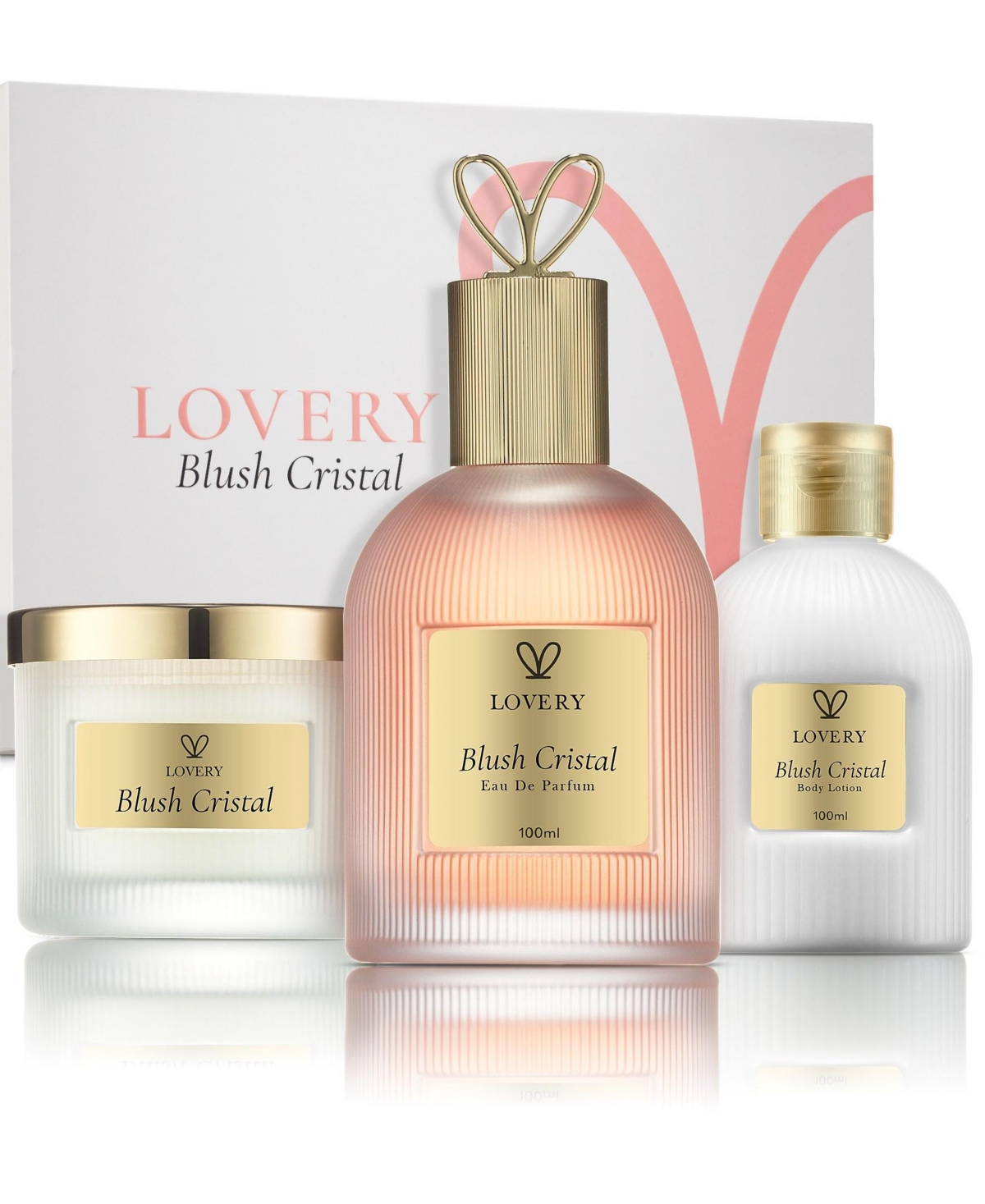 Click here for Lovery 4 Piece Limited Edition Blush Cristal Eau d... prices