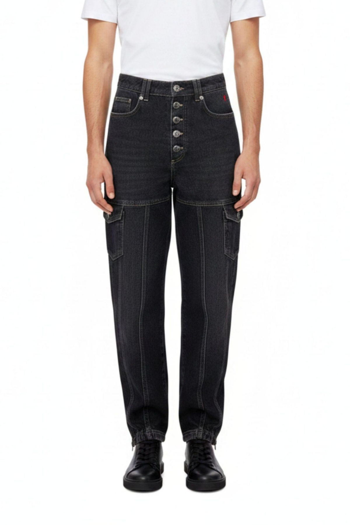 Click here for Pcfg Mens Womens Your Itch Zip-Detail Cotton Denim... prices