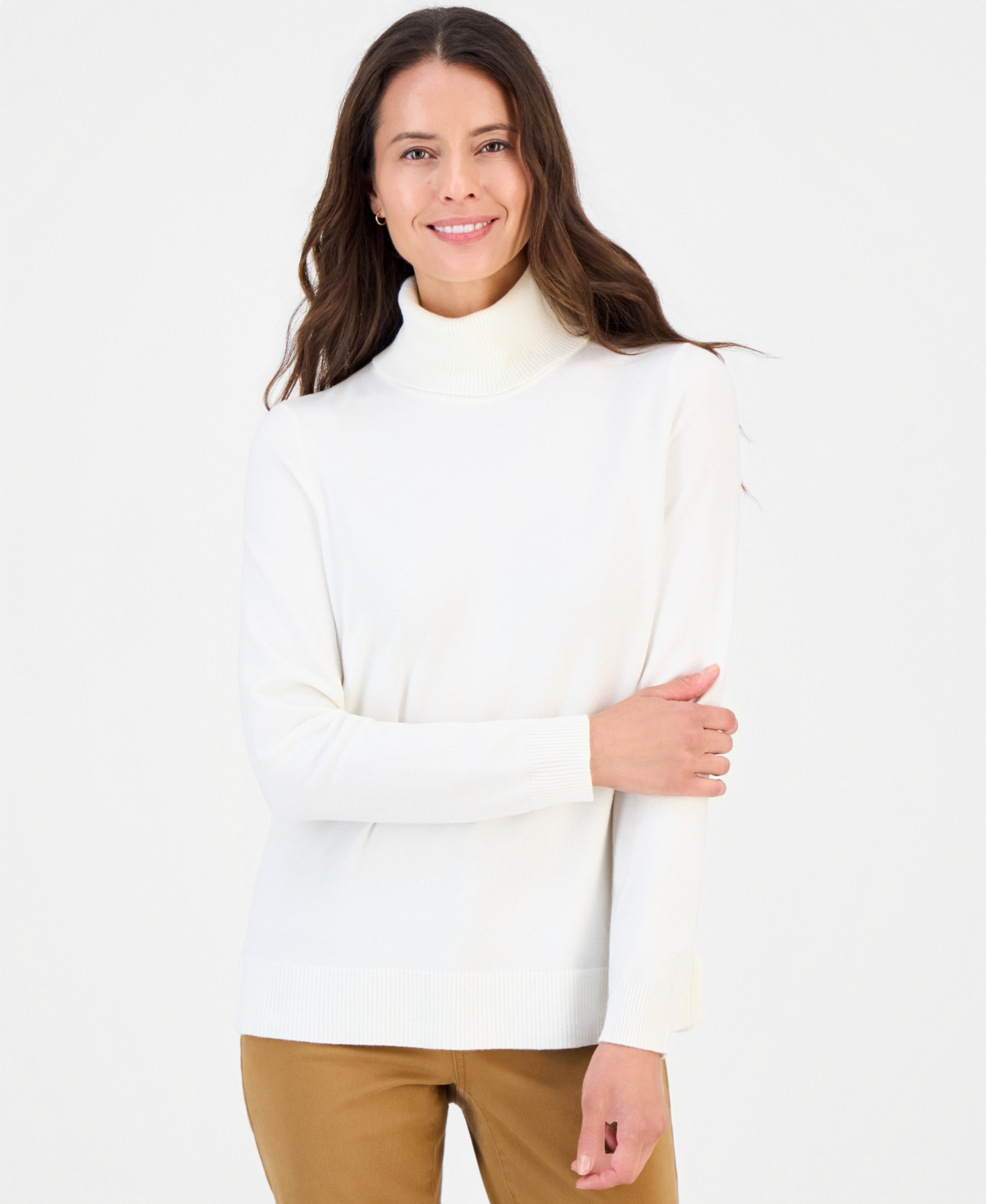Click here for Style & Co Petite Long-Sleeve Turtleneck Sweater... prices