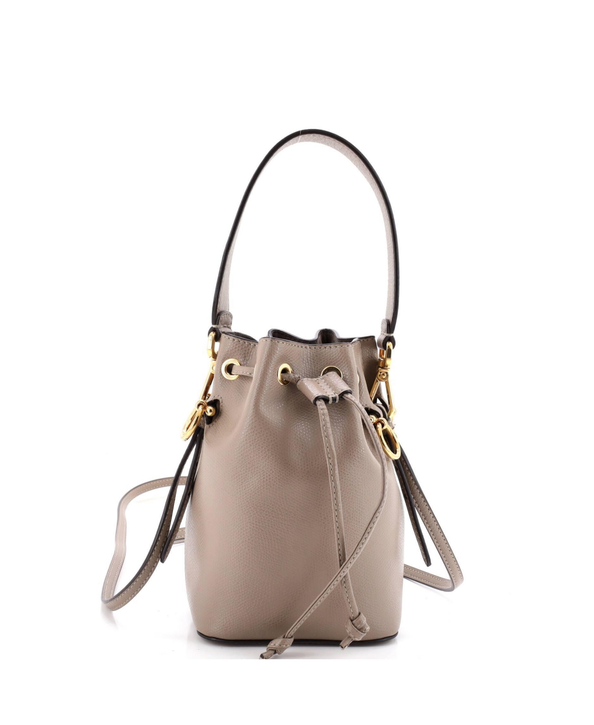 Click here for Pre-Owned Fendi Mini Mon Tresor Bucket Bag Leather... prices