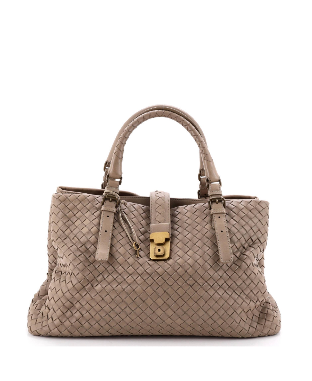 Click here for Pre-Owned Bottega Veneta Medium Roma Bag Intreccia... prices