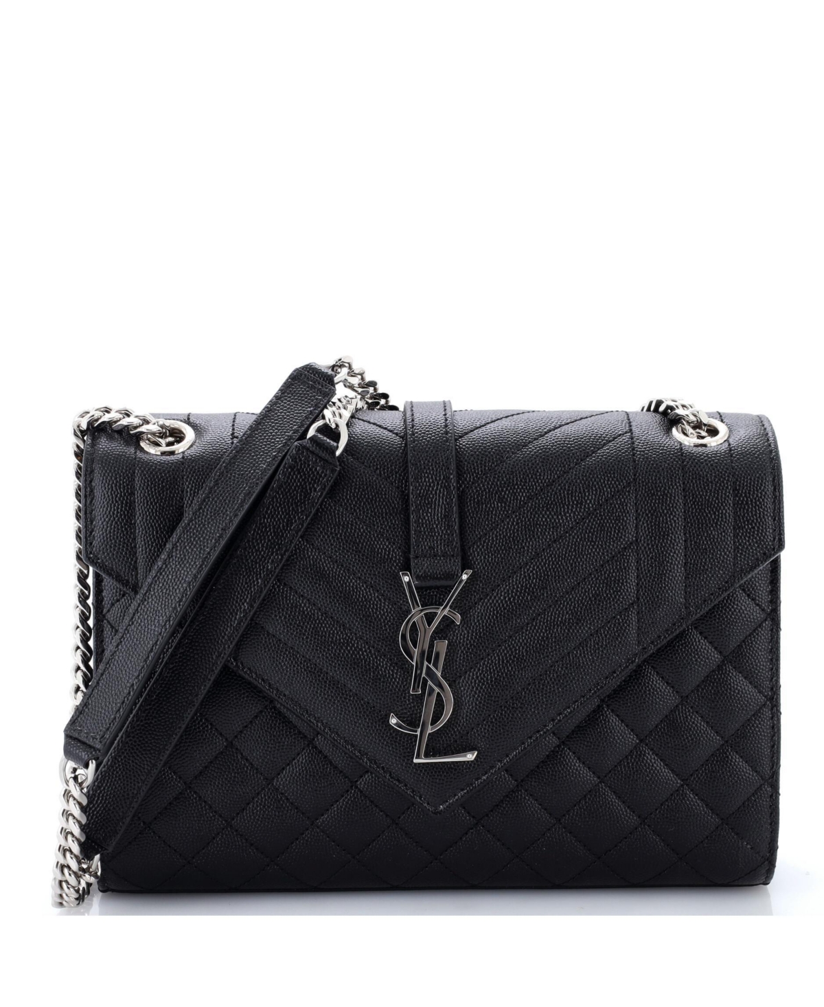 Click here for Pre-Owned Saint Laurent Medium Classic Monogram En... prices
