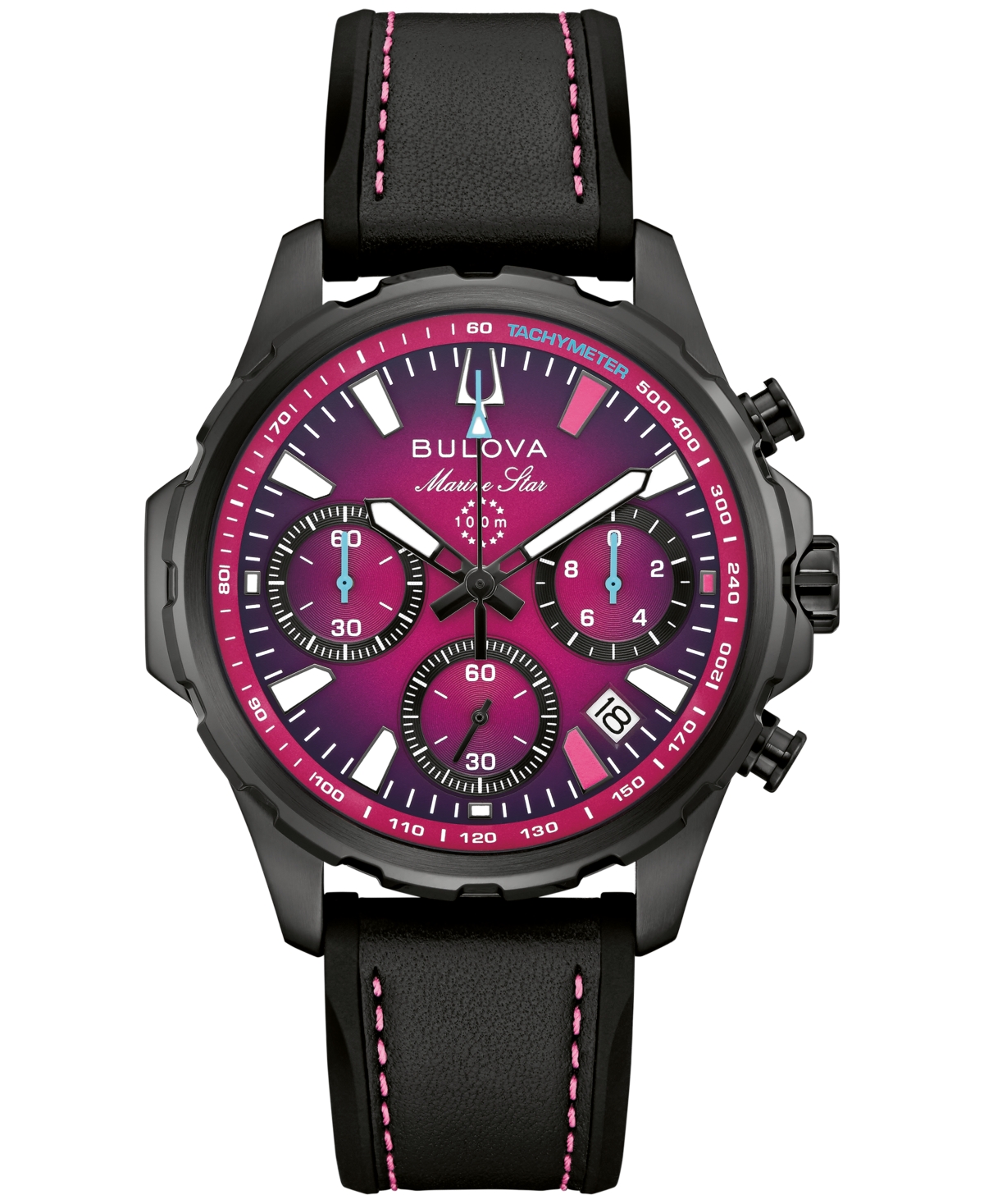 Click here for Bulova Mens E1 Grand Prix Series B Black Leather a... prices