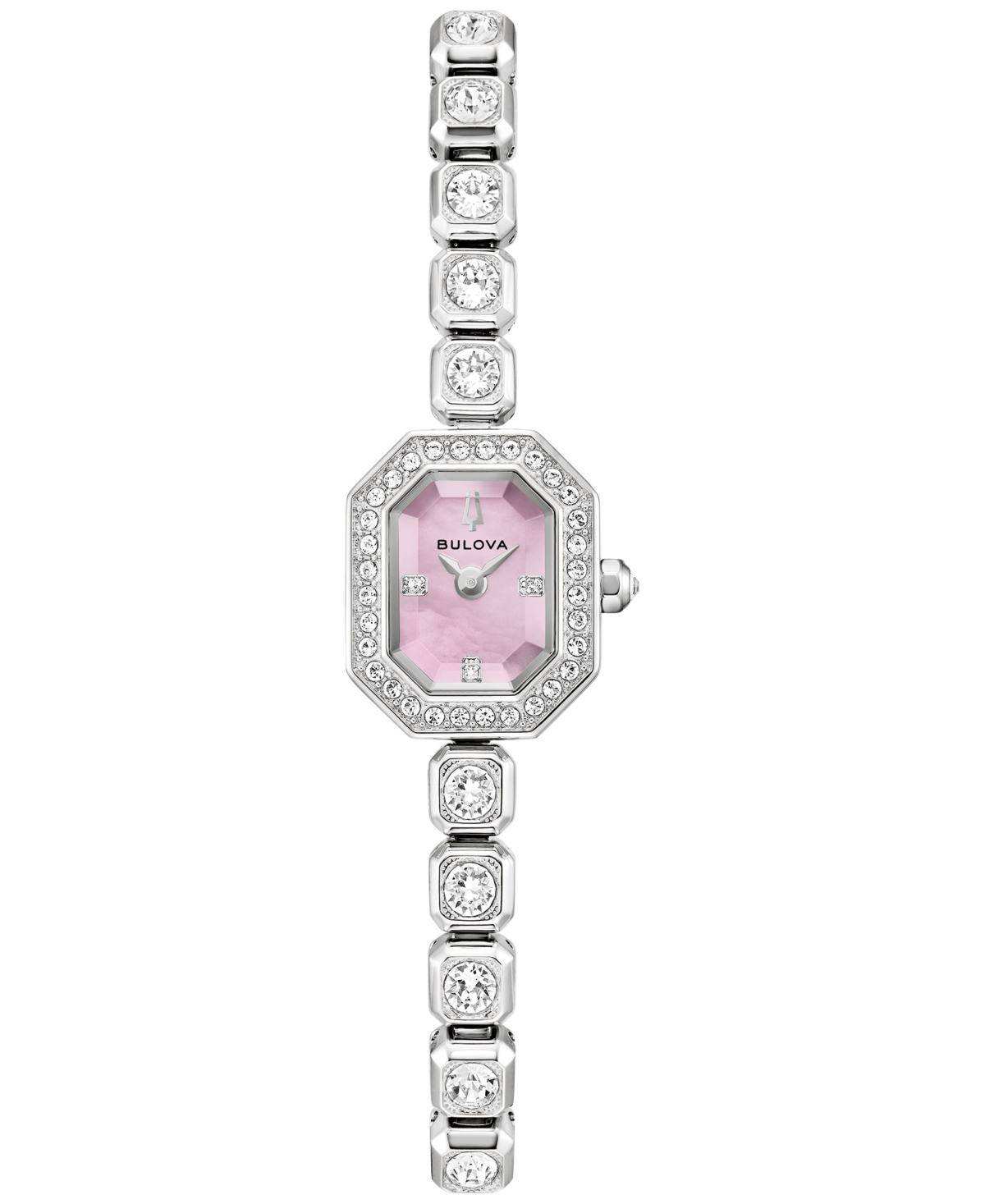 Click here for Bulova Womens Box Set Crystal Silver-Tone Stainles... prices