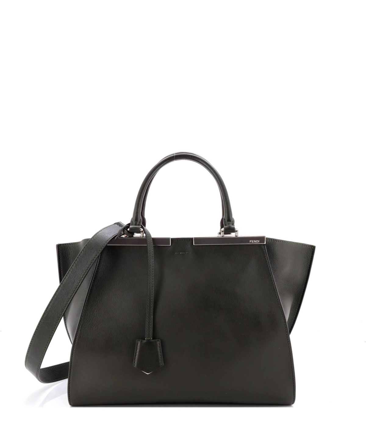 Click here for Pre-Owned Fendi Petite 3Jours Bag Leather - Green prices