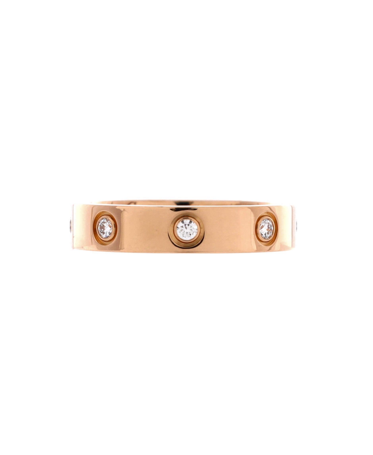 Click here for Pre-Owned Cartier Love Wedding Band 8 Diamonds Rin... prices