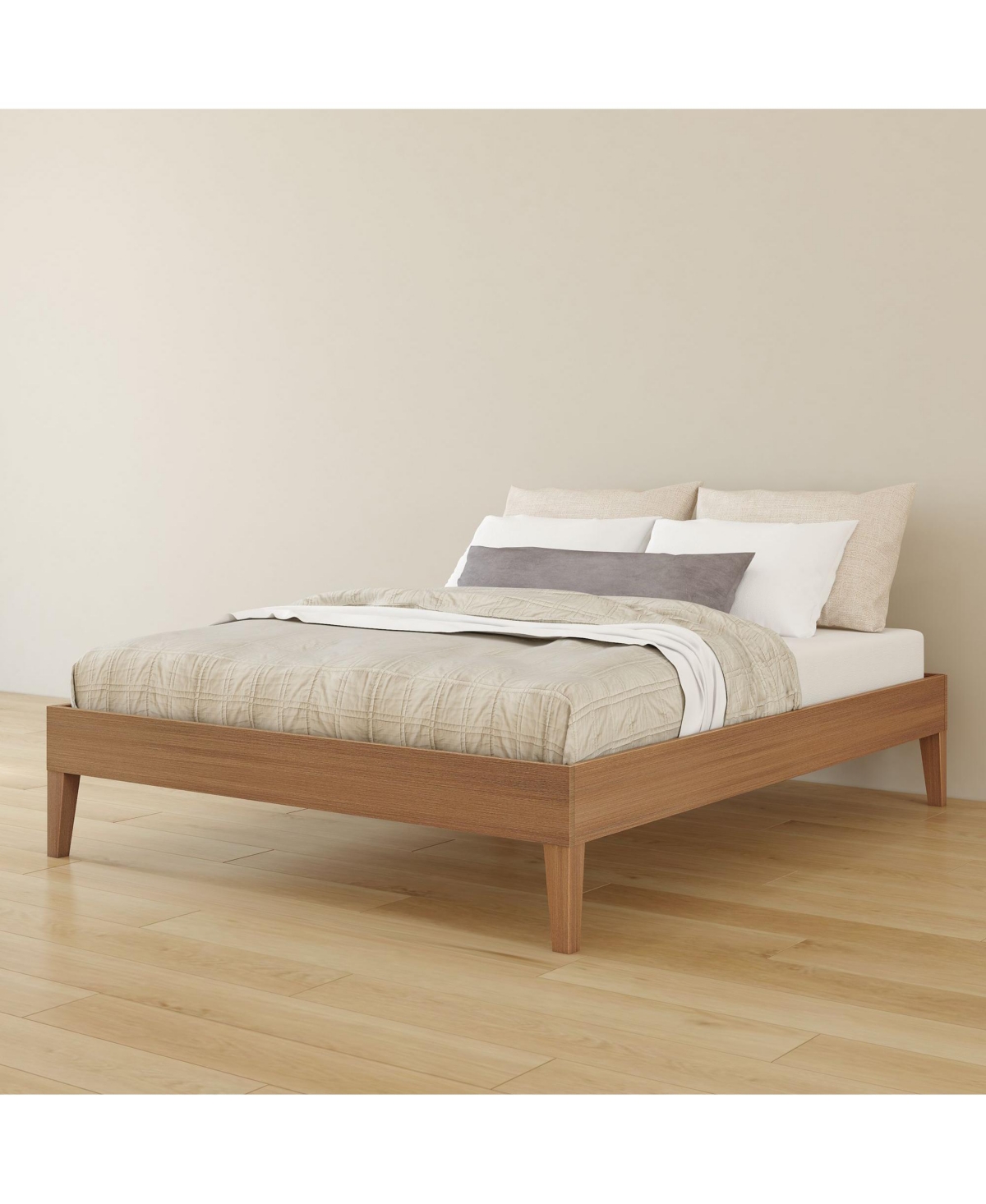 Click here for Grain & Grove Bear Platform Bed Embossed - Pecan prices