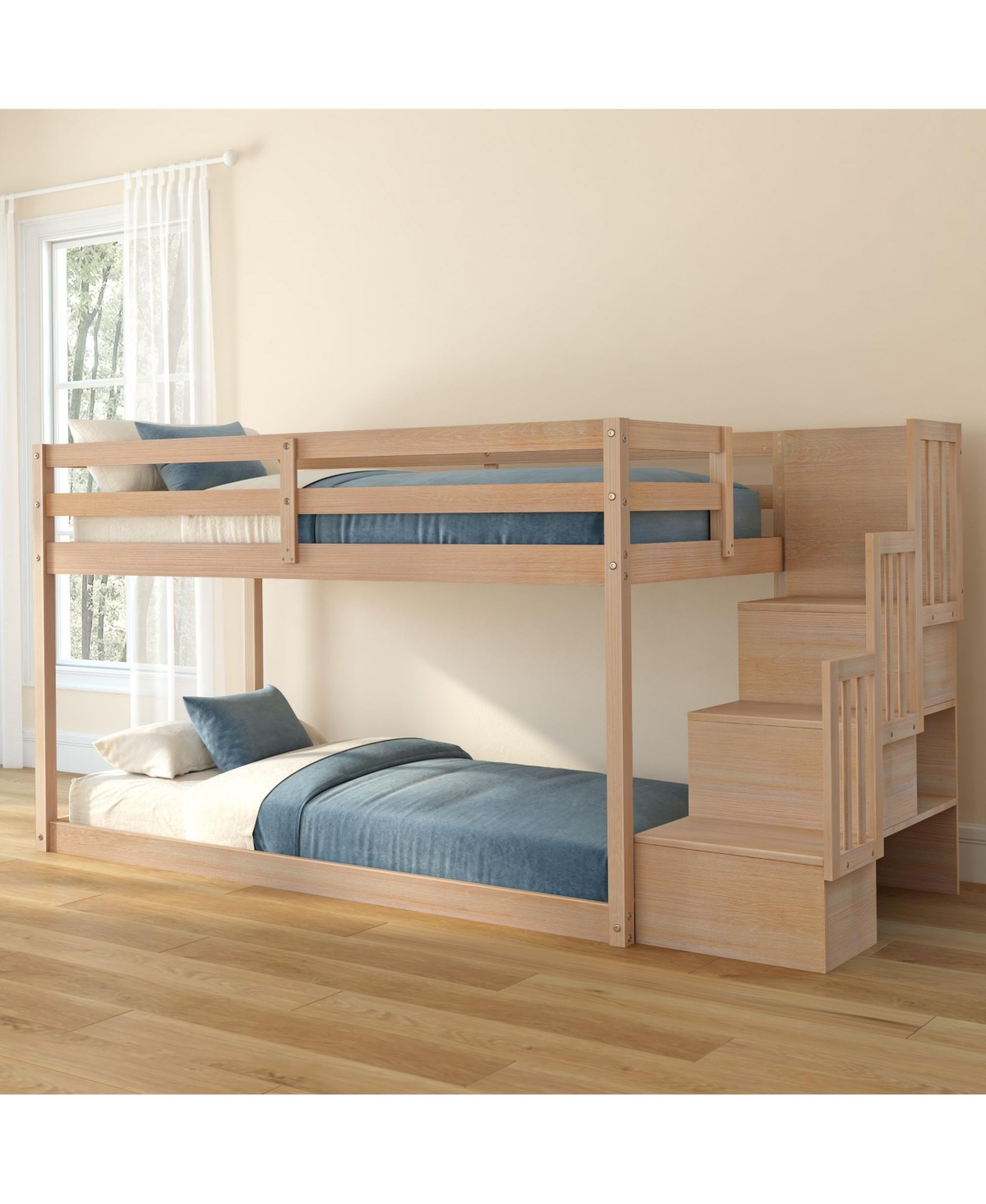 Click here for Grain & Grove Bear Plywood Twin/Twin Low Bunk with... prices