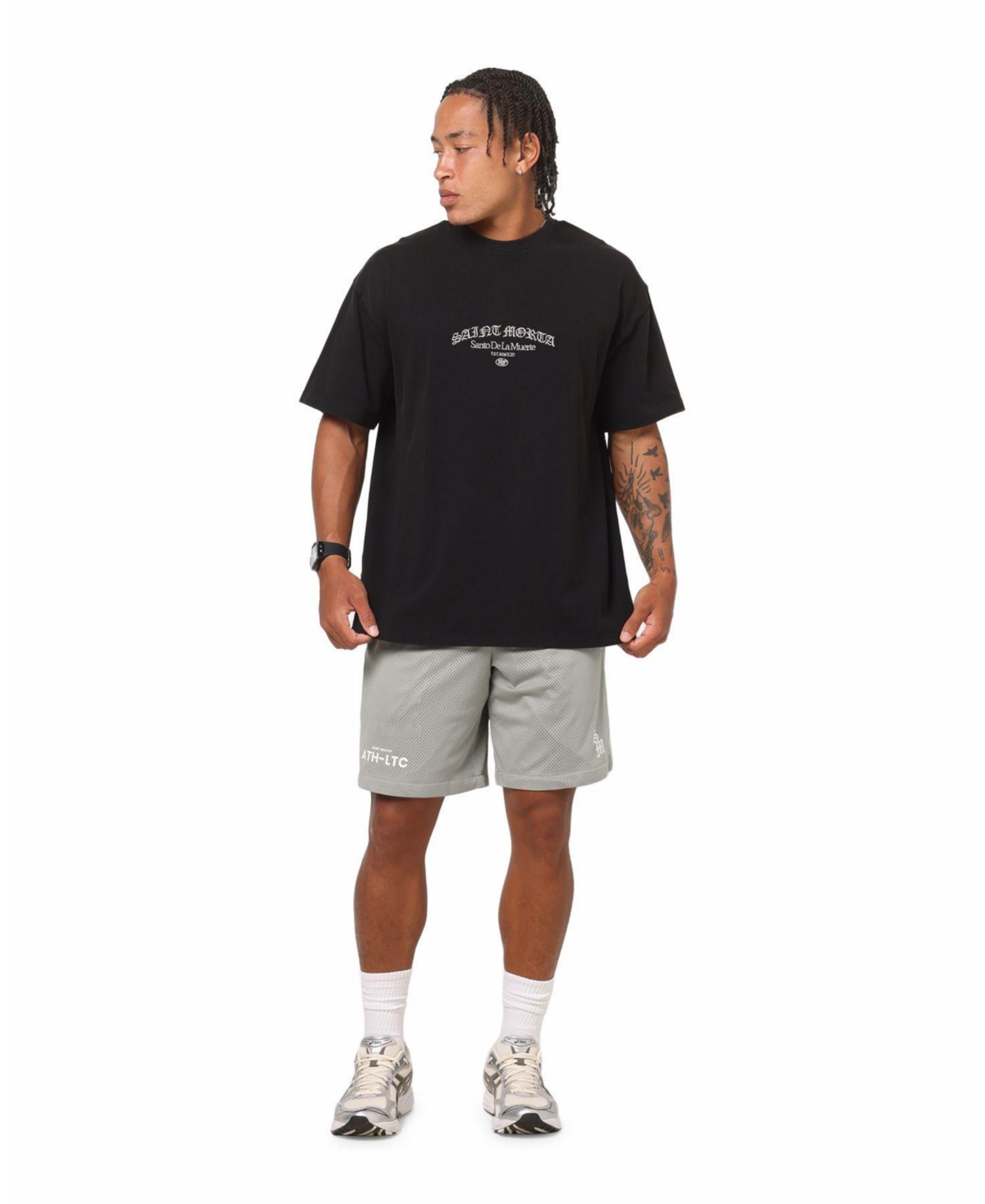 Click here for Saint Morta Mens Athltc R3 Mesh Shorts - Light/Pas... prices