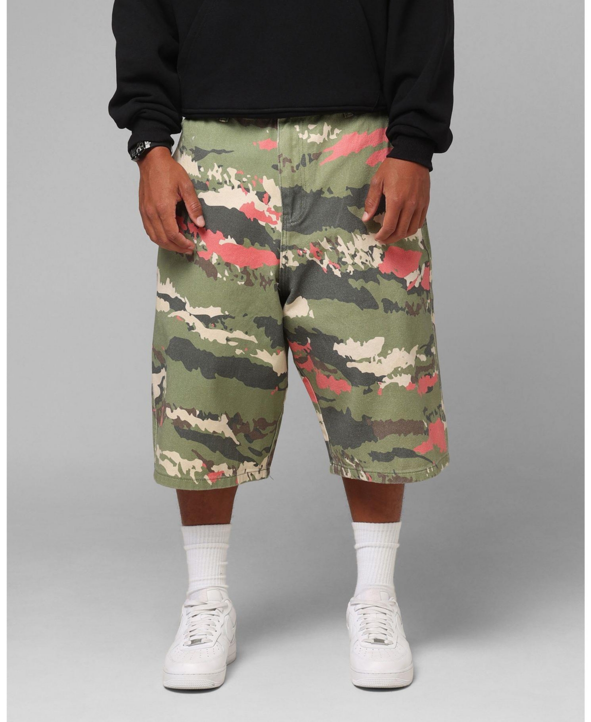 Click here for Loiter Mens Hybrid Patch Shorts - Green prices