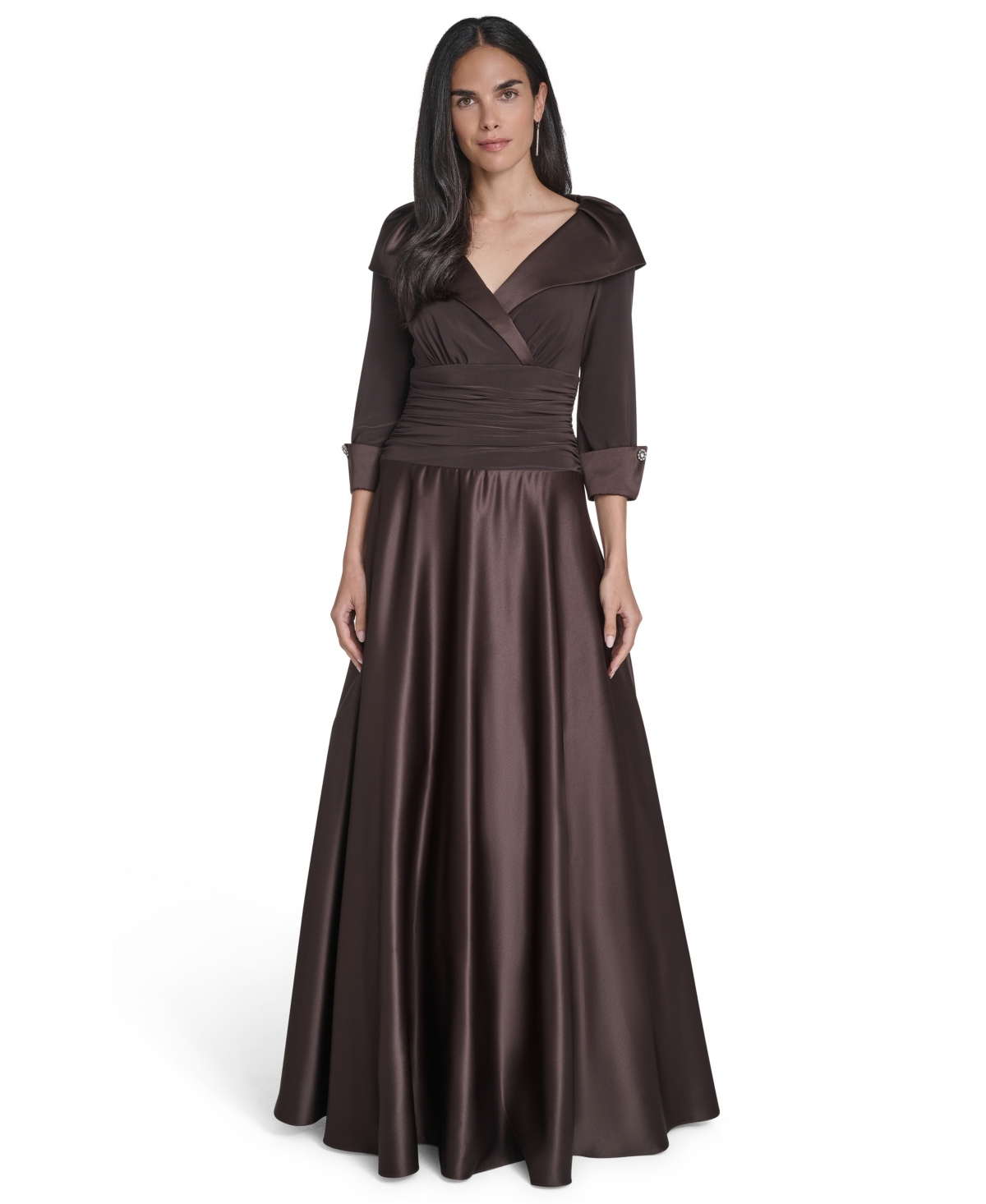 Click here for Jessica Howard Womens Rhinestone Cuff Dress - CHOC... prices