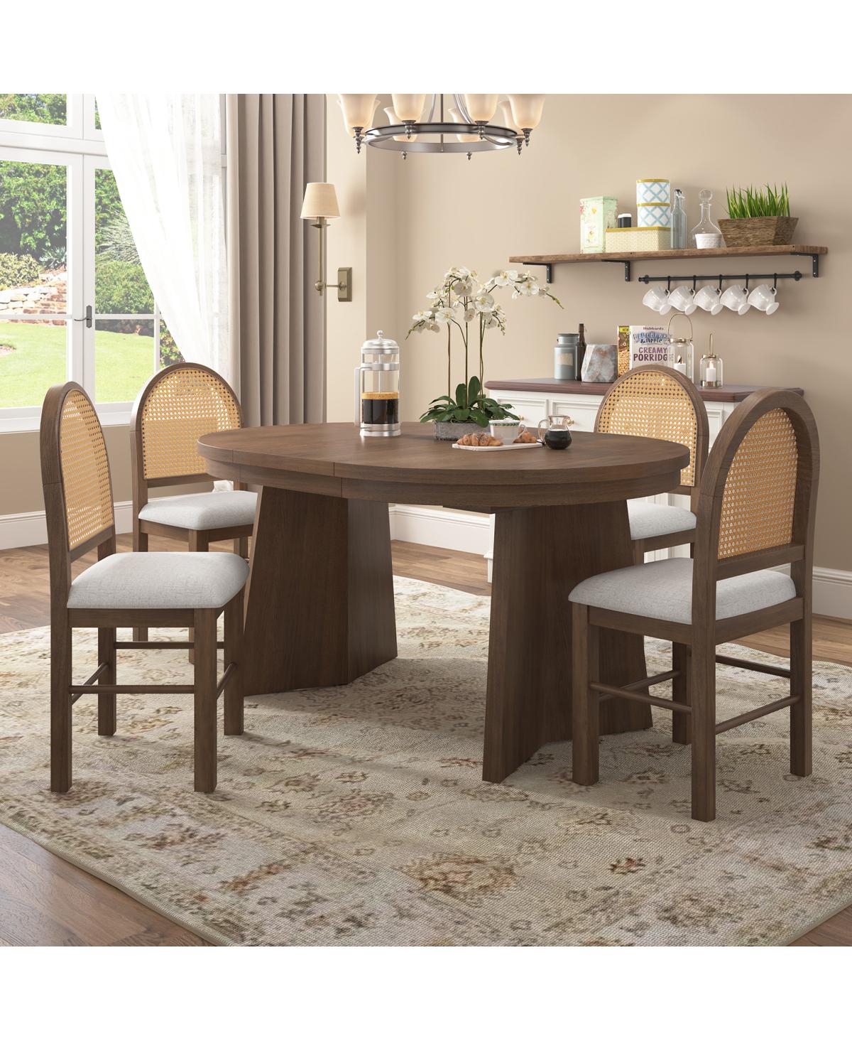 Click here for Streamdale Furniture 5-Piece Extendable Round Dini... prices
