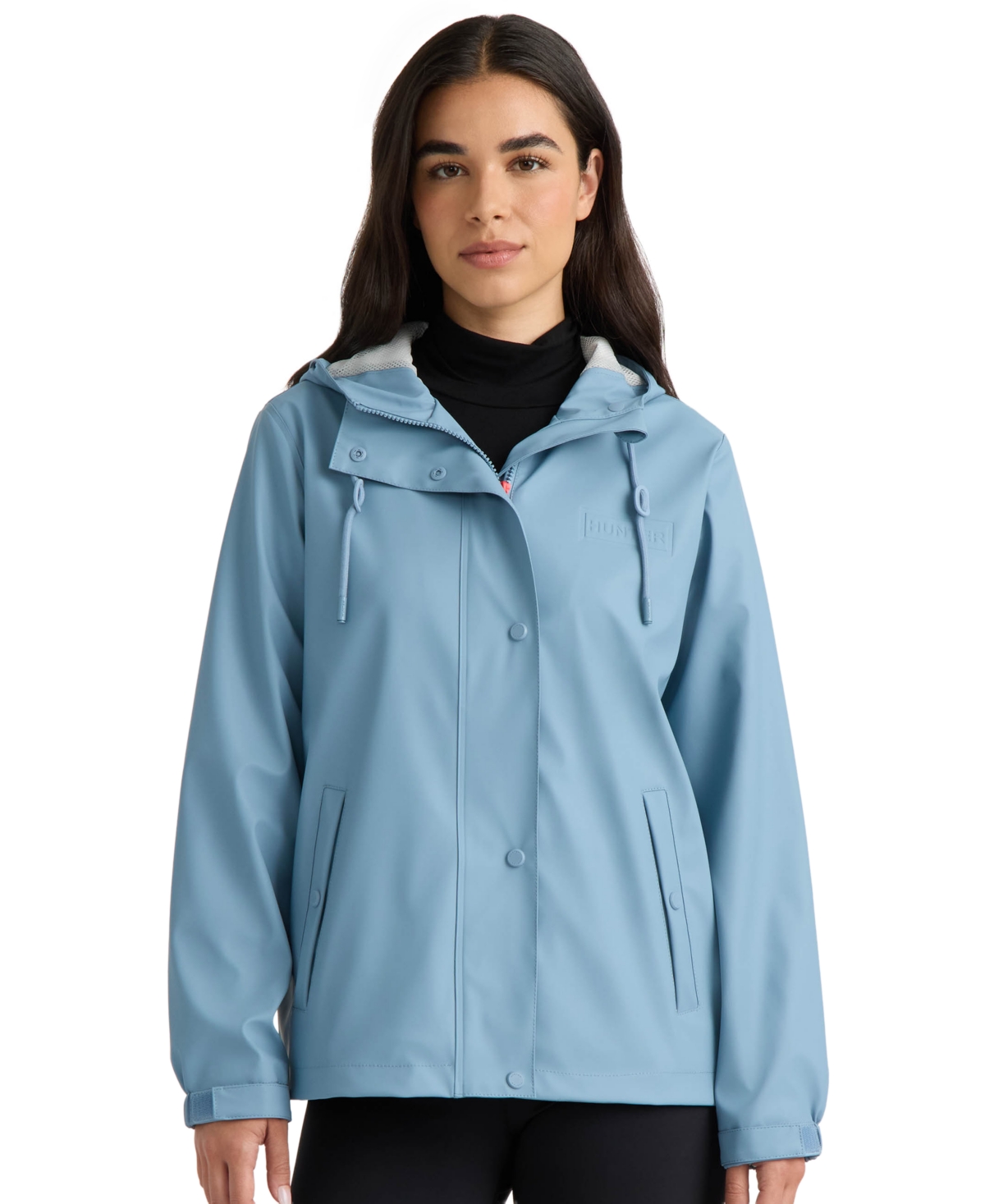 Click here for Hunter Womens Rubberized Rain Jacket - Winter Sky prices