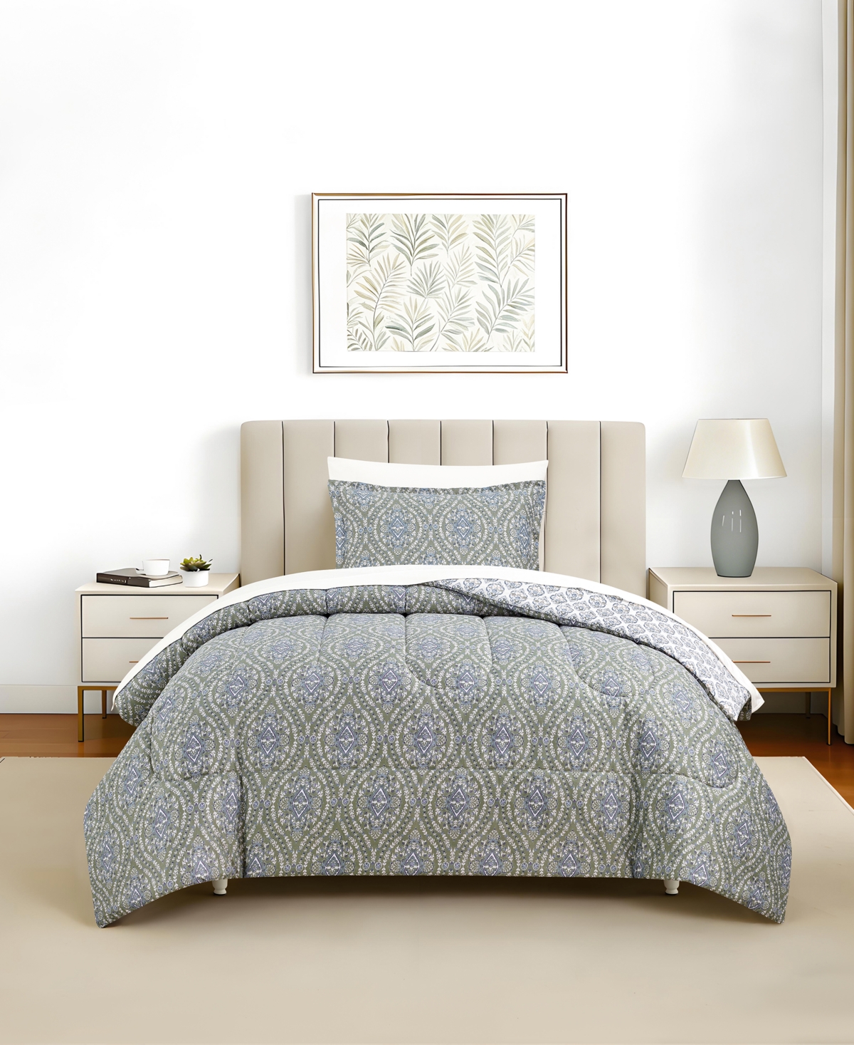 Click here for Macys Ferrah Soft Hand Feel 3-Piece Comforter Set... prices