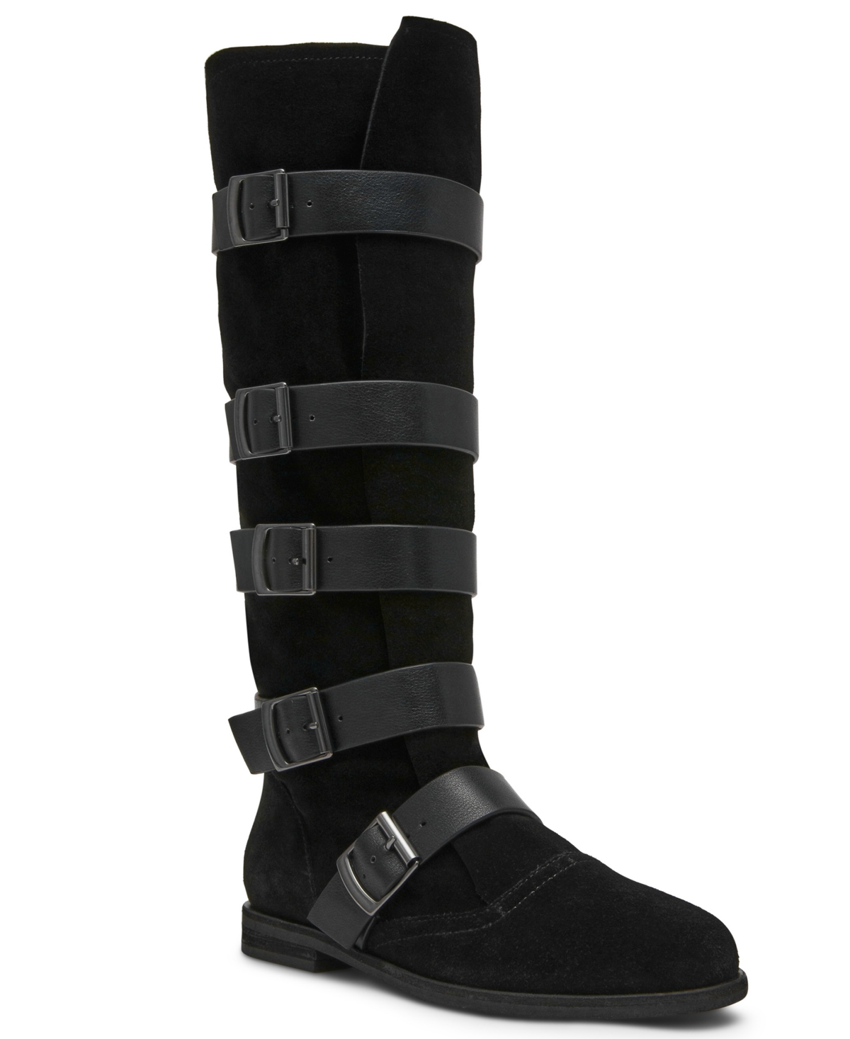 Click here for Steve Madden Womens Indio Tall Belted Boots - Blac... prices