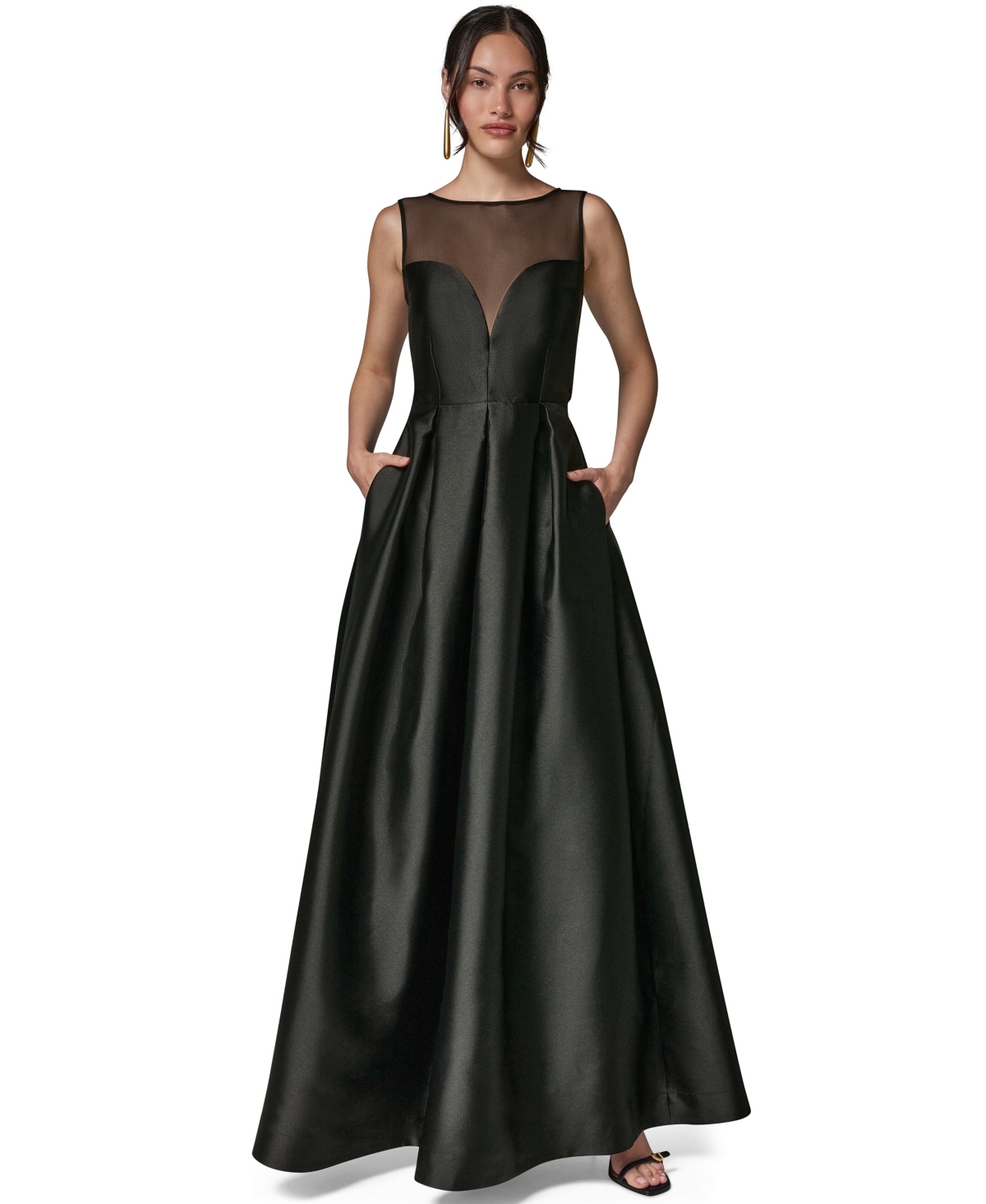 Click here for Donna Karan New York Womens Sweetheart Neck Pleate... prices