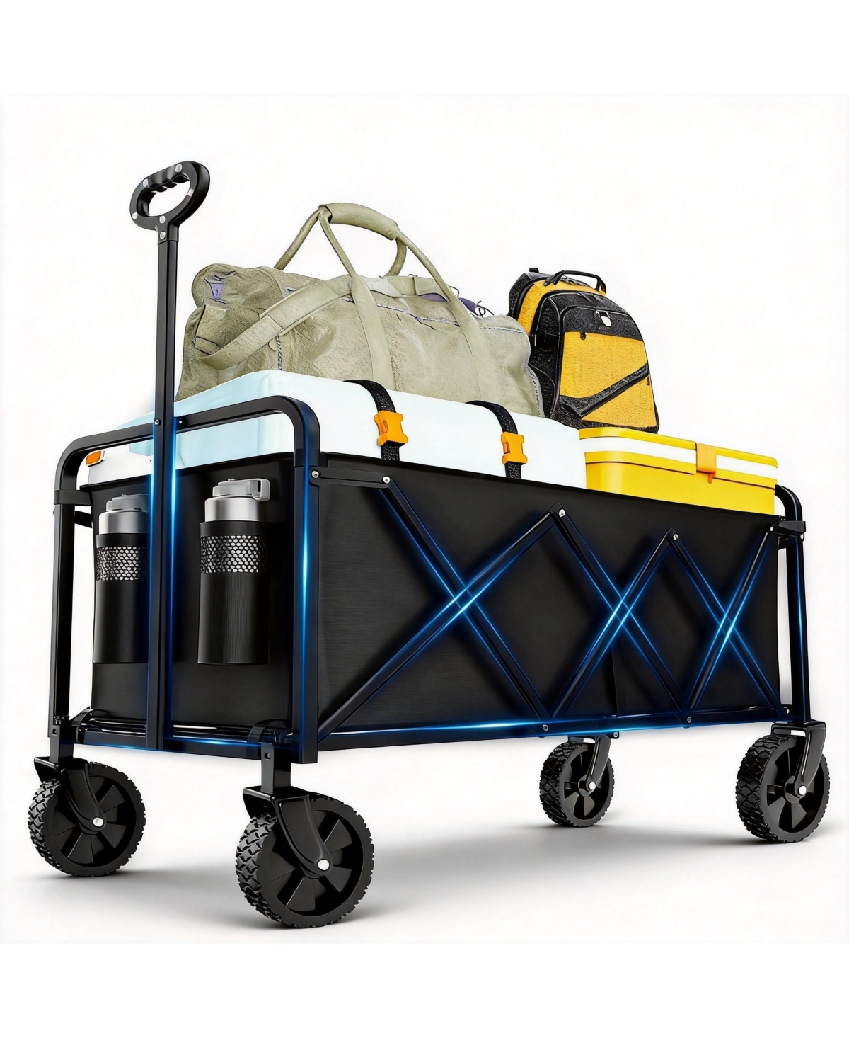 Click here for Gnuadz Collapsible Wagon Wheels Foldable Cart Stee... prices