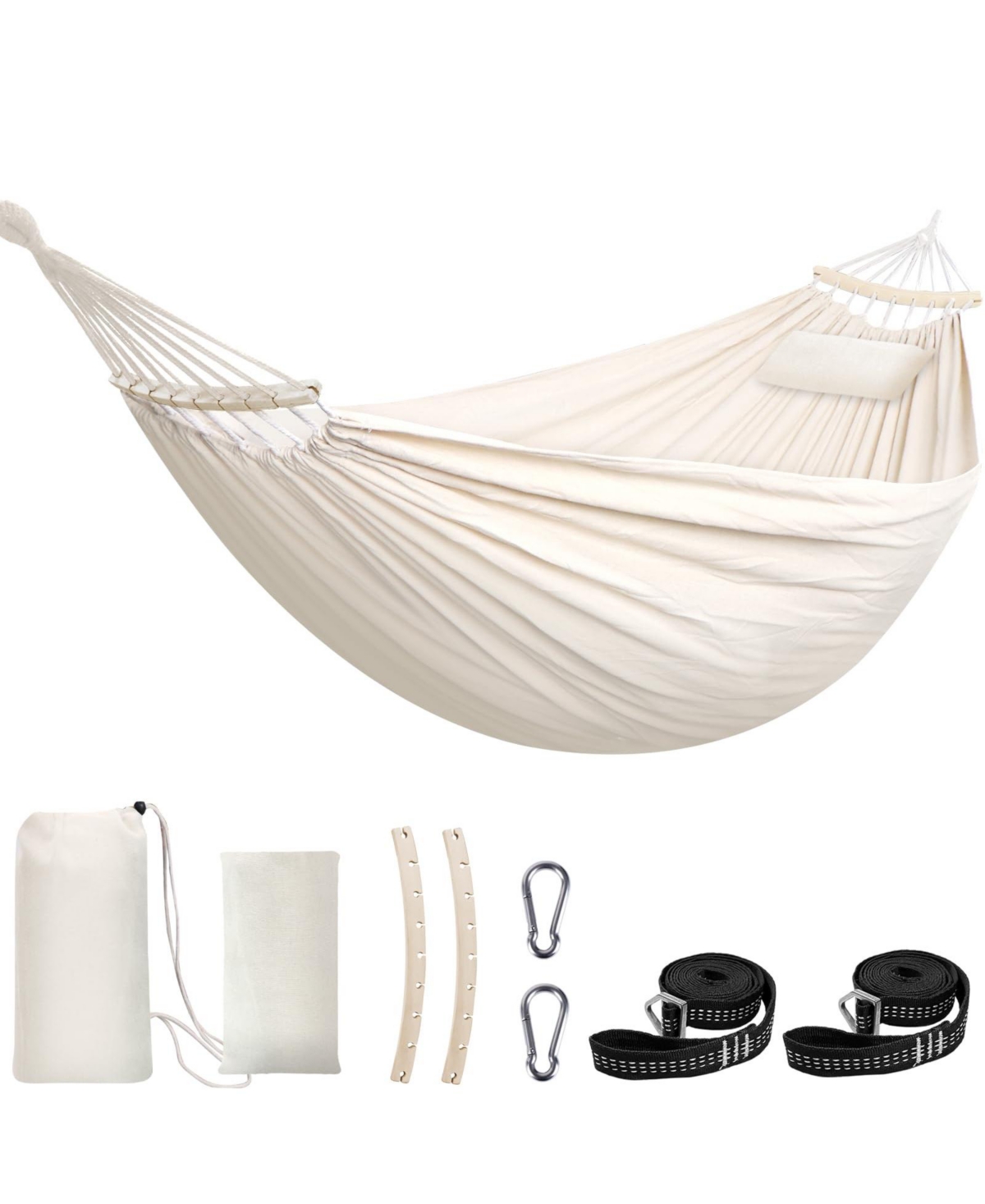 Click here for Piscifun Portable Cotton Camping Hammock with Deta... prices
