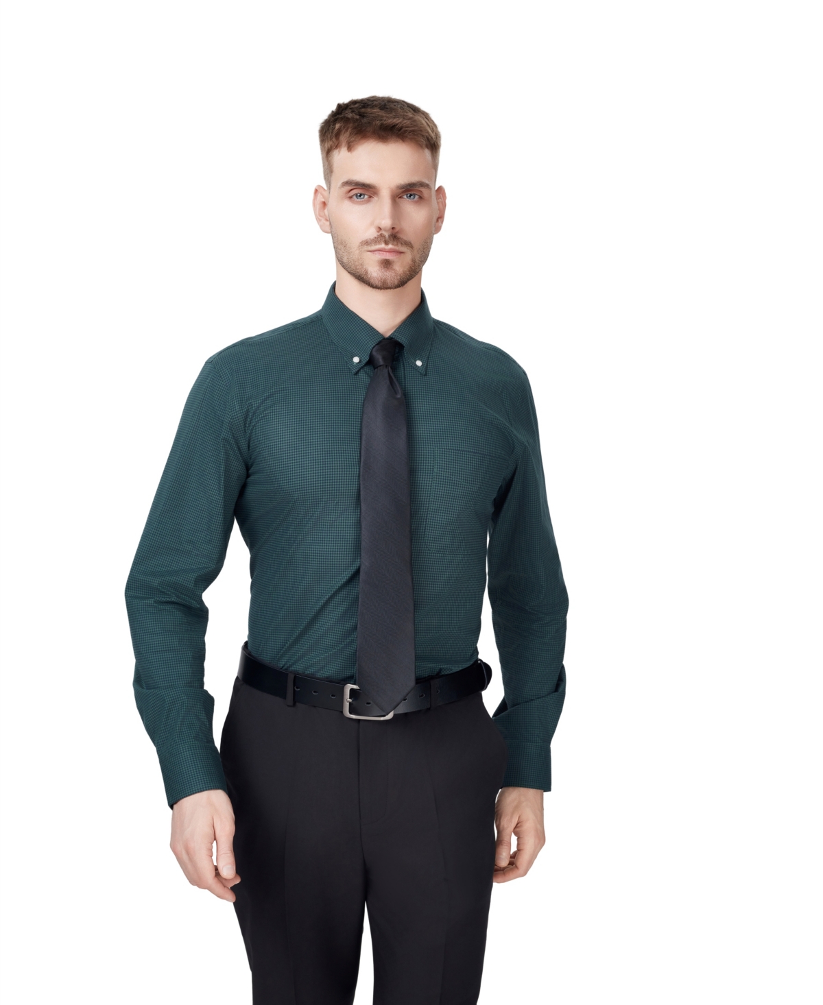 Click here for Club Room Mens Regular-Fit Gingham Dress Shirt - E... prices