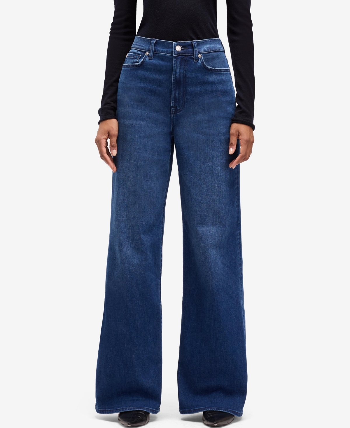 Click here for 7 For All Mankind Womens Ultra High-Rise Wide-Leg... prices