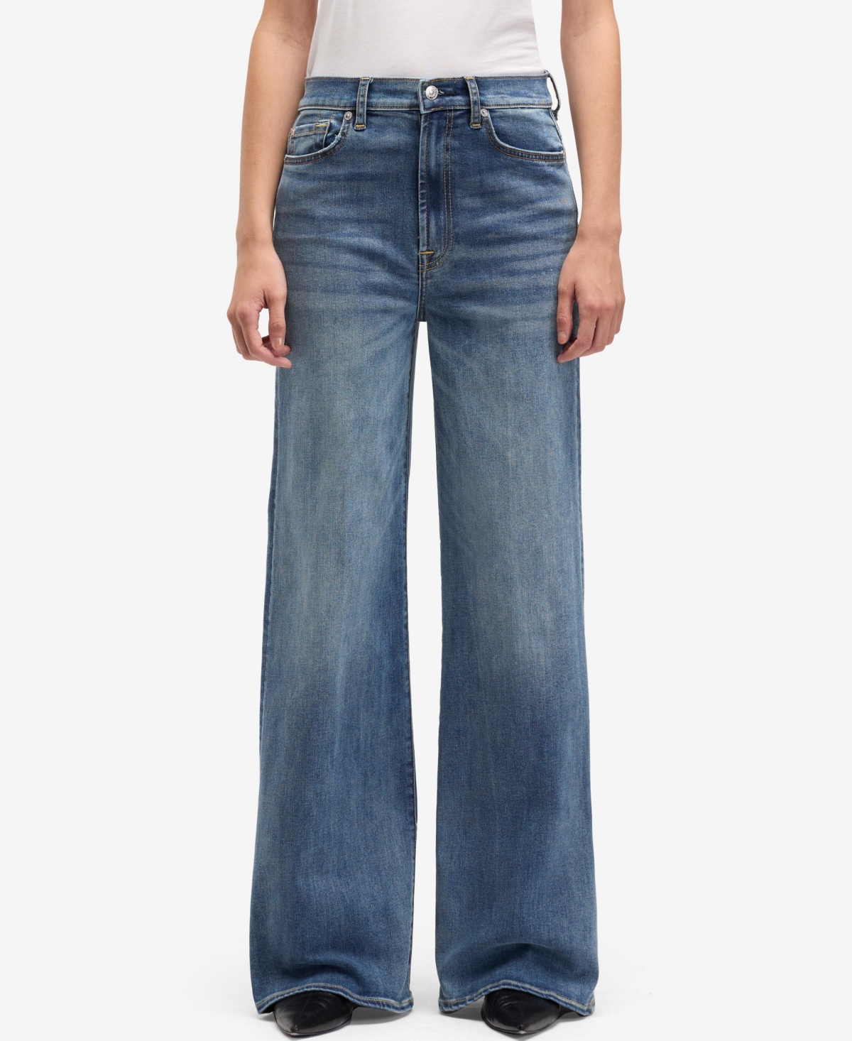 Click here for 7 For All Mankind Womens Ultra High-Rise Wide-Leg... prices