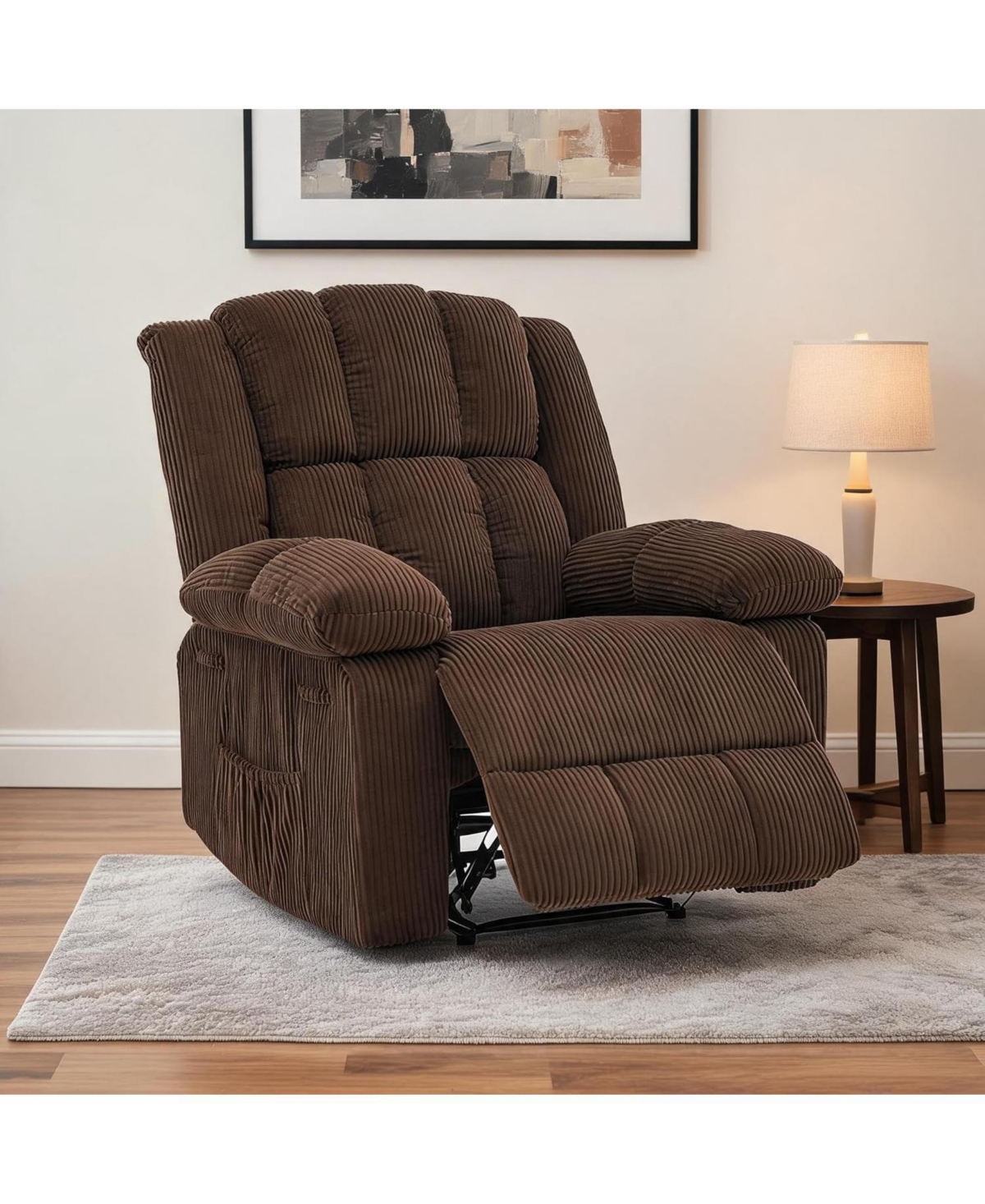 Click here for homfan Manual Recliner Chair for Adults  155degree... prices