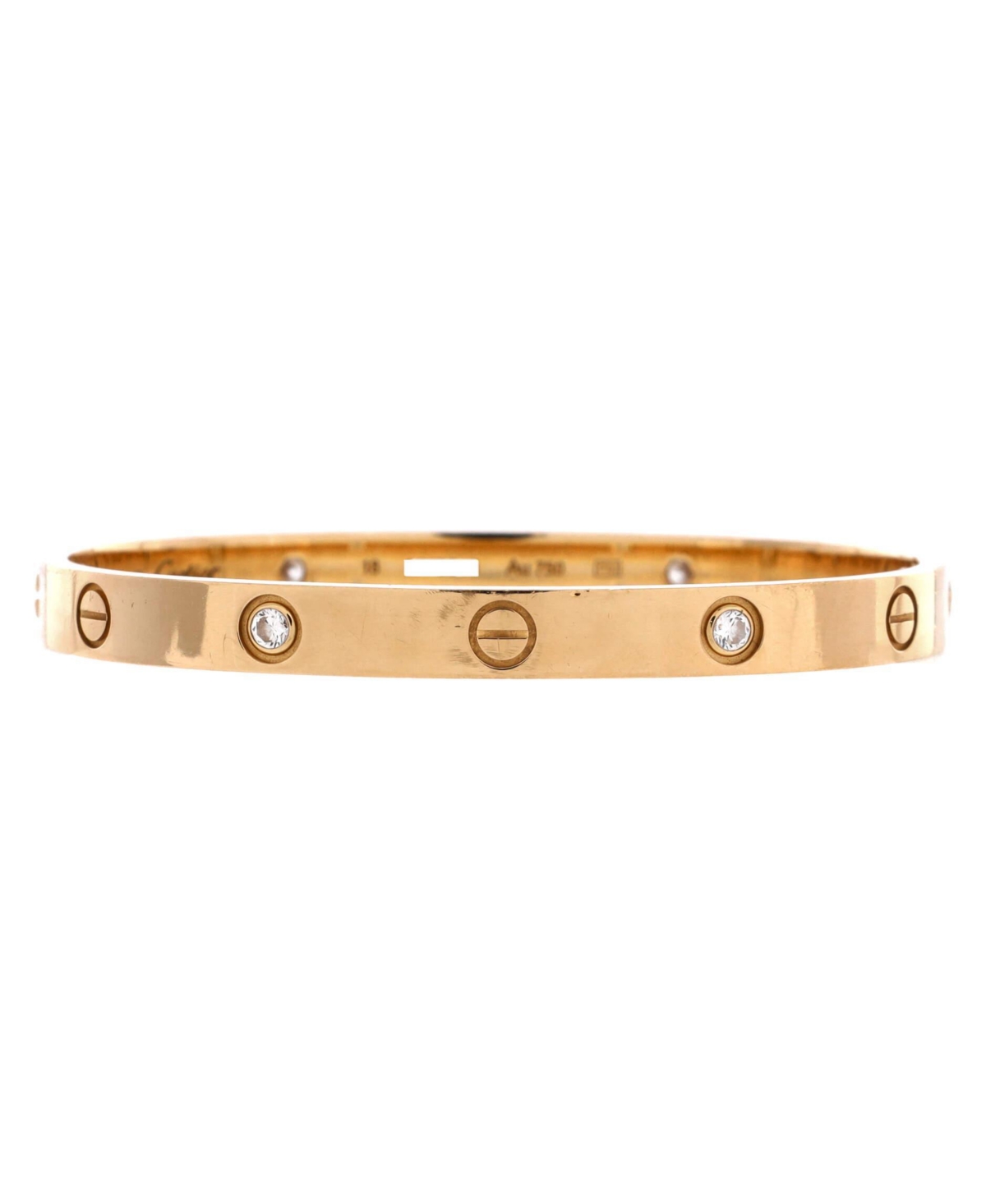 Click here for Pre-Owned Cartier Love 4 Diamond Bracelet - 18k ye... prices