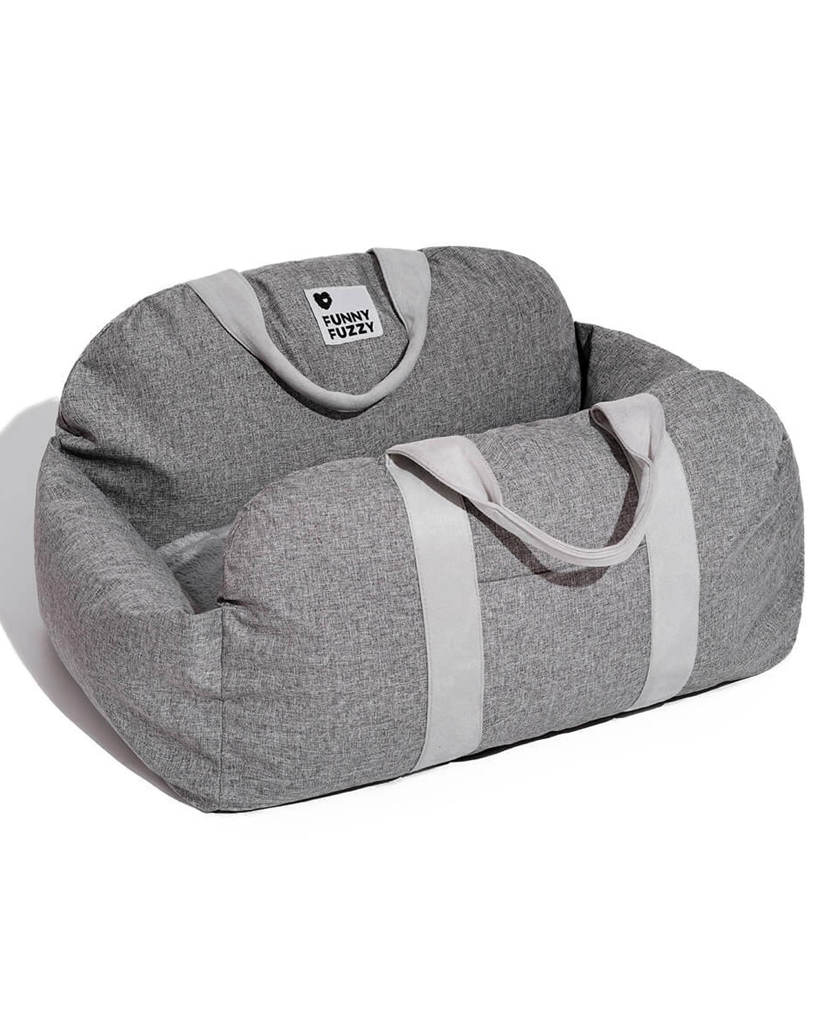 Click here for FunnyFuzzy First Class Dog Car 2-Seat Bed - Grey prices