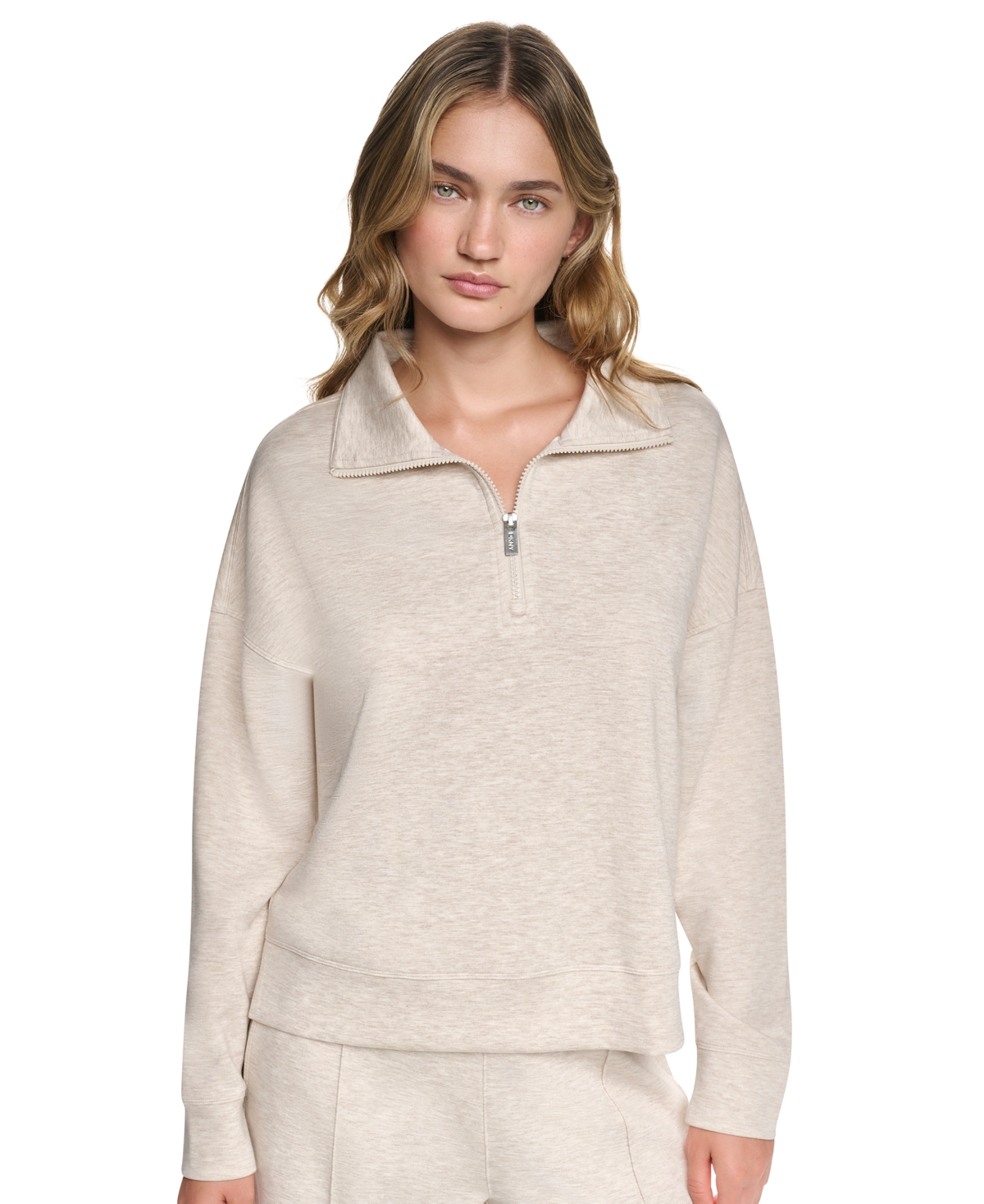 Click here for Dkny Sport Womens Mock Neck Half-Zip Sweatshirt -... prices