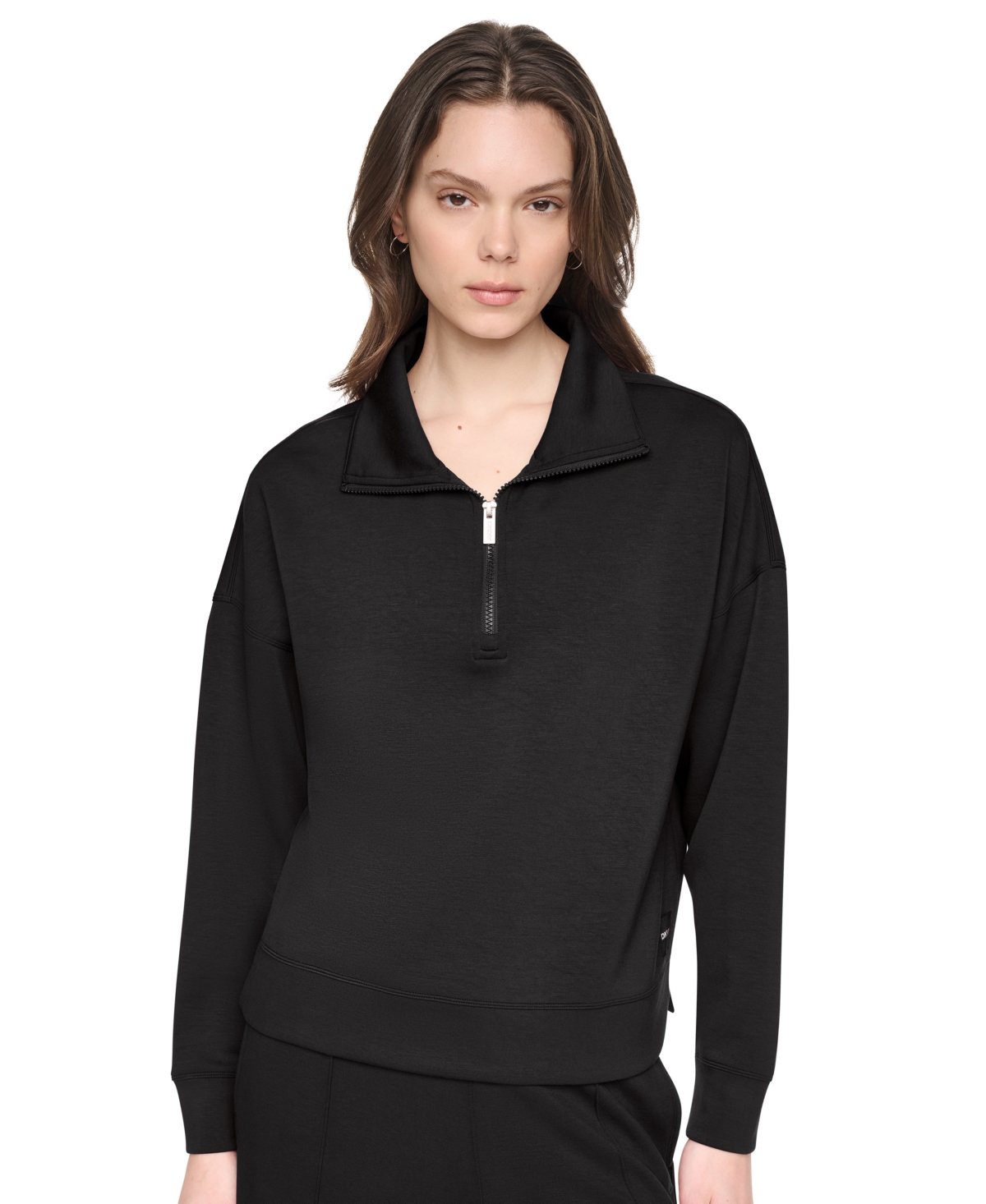 Click here for Dkny Sport Womens Mock Neck Half-Zip Sweatshirt -... prices