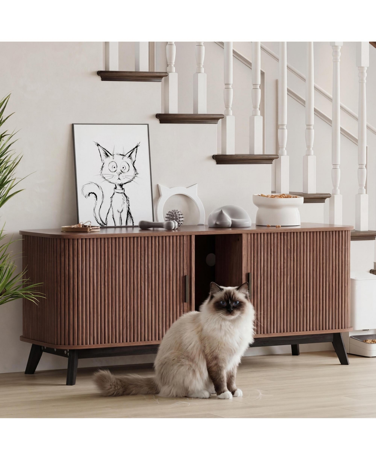 Click here for homfan Cat Litter Box Enclosure - 59 Large Hidden... prices